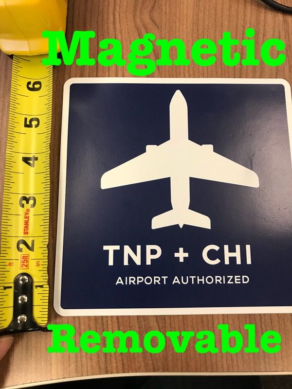 Uber & Lyft magnetic airport emblem removable for Sale in Bridgeview ...
