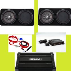 Kicker Sub And Amp Combo