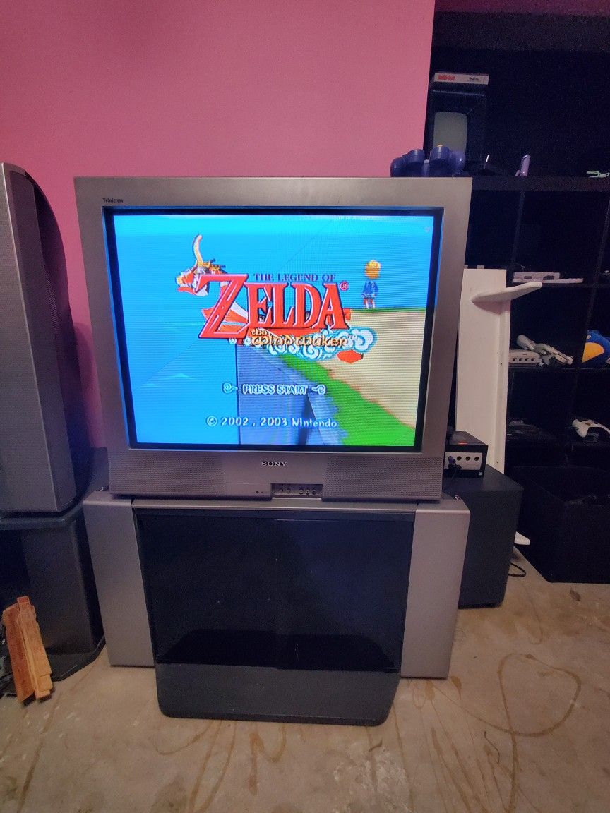 Sony Trinitron 32" KV-32FS12 CRT TV Television with matching stand for ...