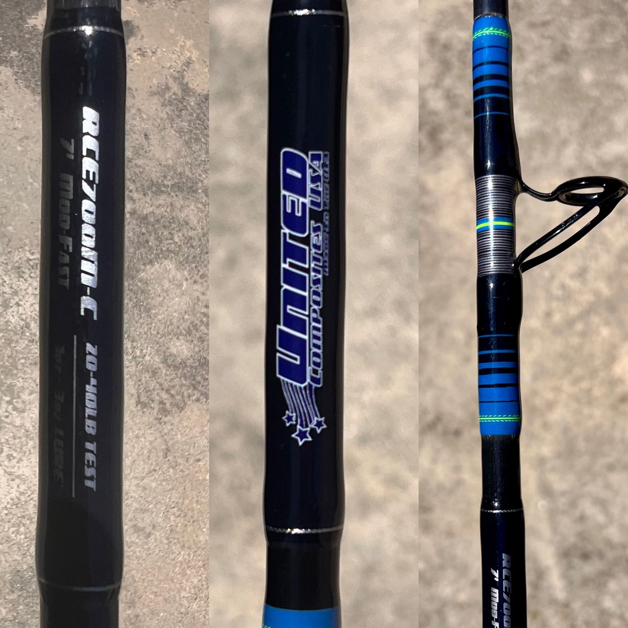 Custom United Composites RCE700M 30 Lb. Live Bait Rod for Sale in San ...