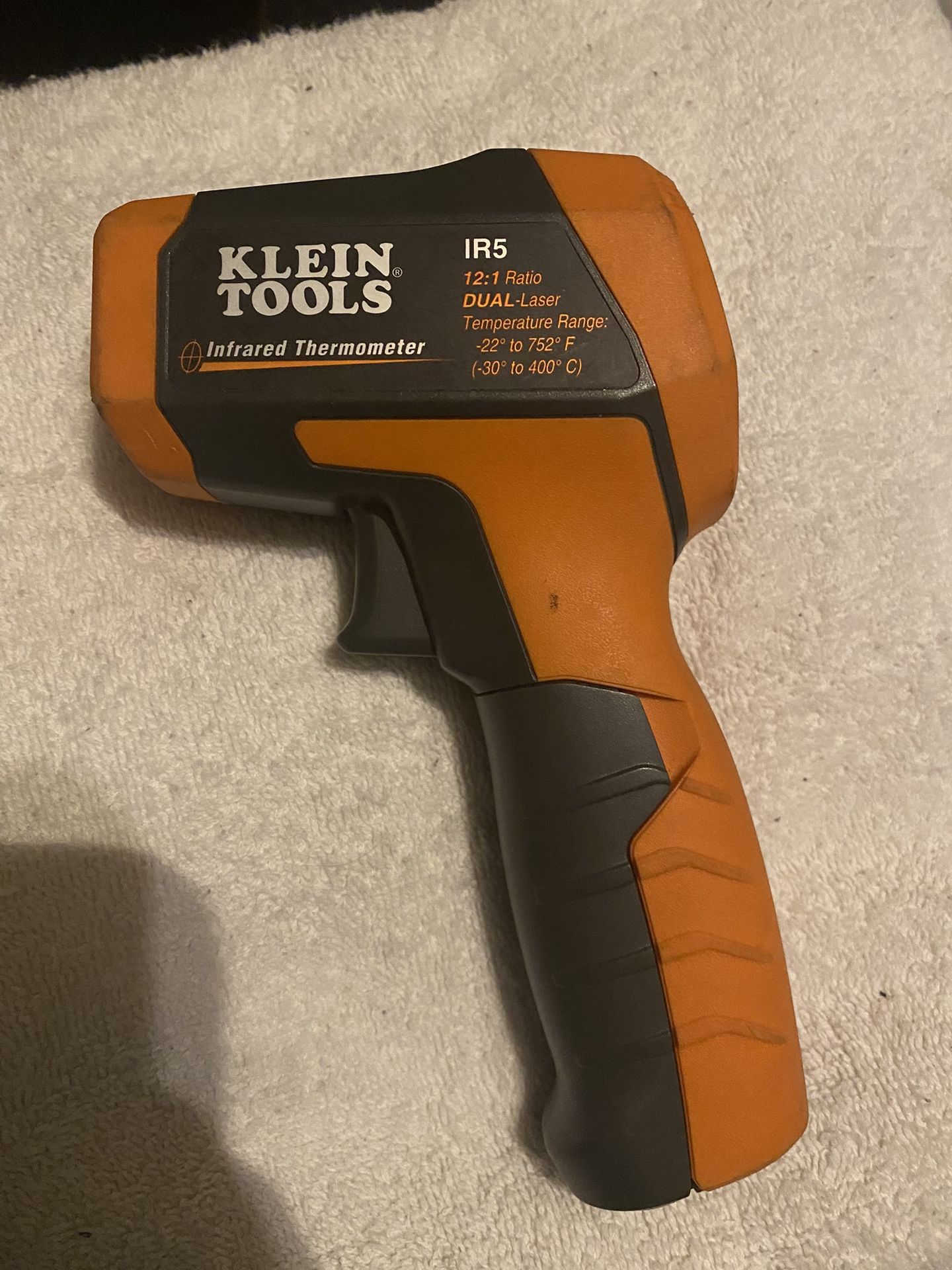 klein tools IR5 Optical Resolution (Distance-to-spot) is 12:1 ...