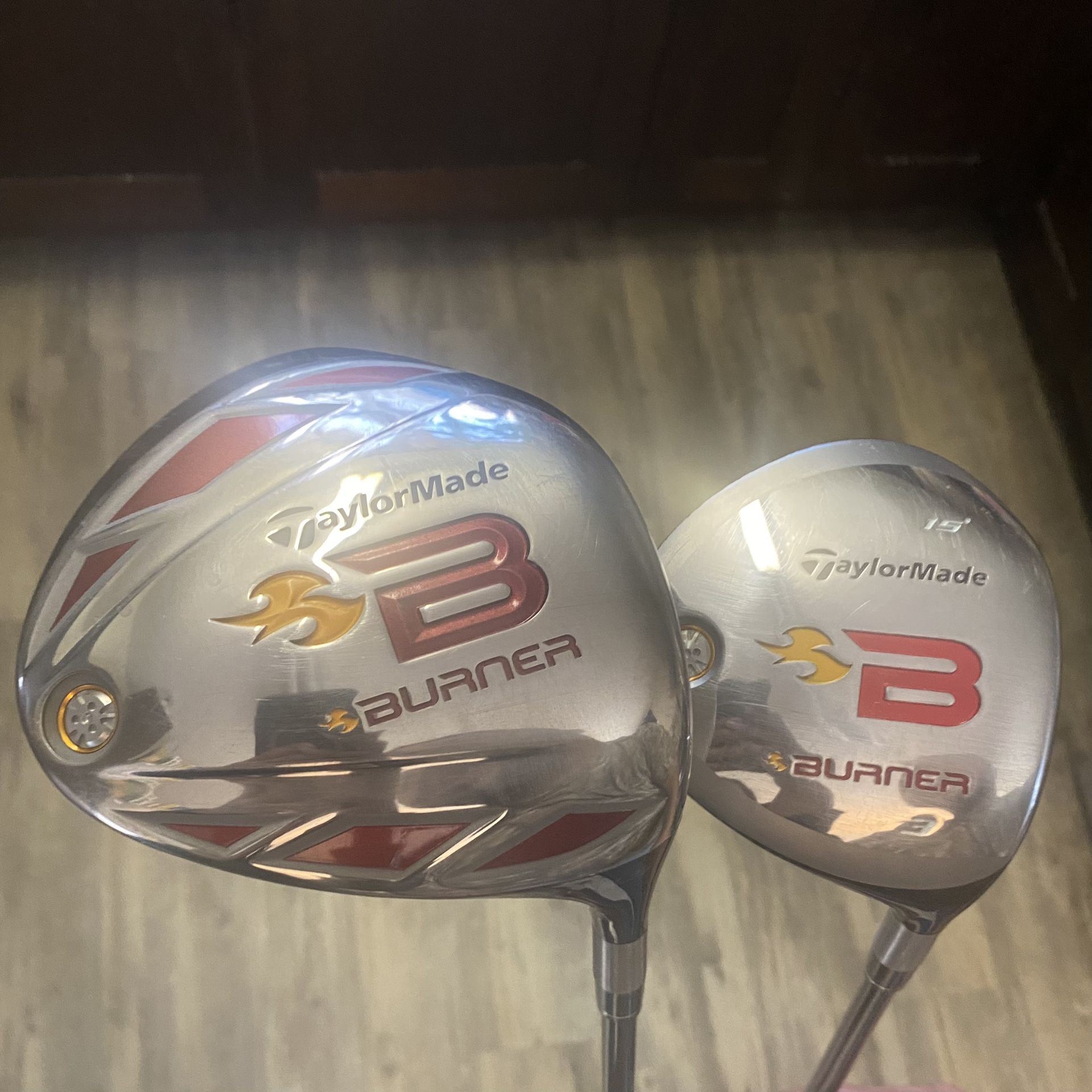 Taylormade Burner Driver 9.5° And 3 Wood 15° Graphite S-Flex for Sale ...