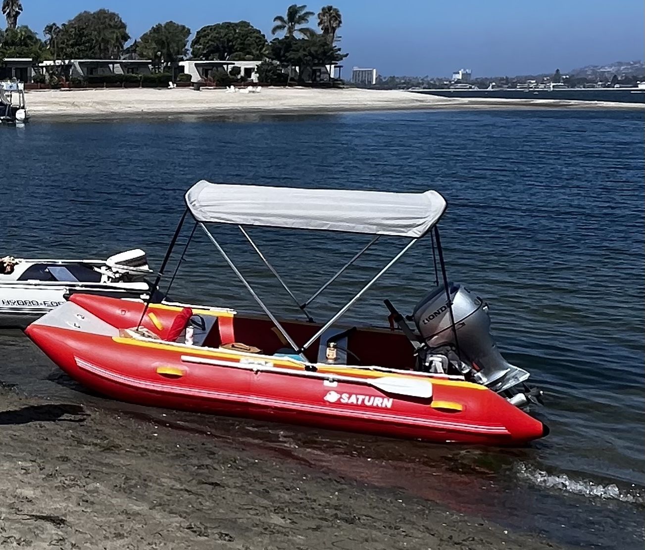 2023 12’ Saturn Inflatable Catamaran W/ Honda 8hp for Sale in San Diego ...