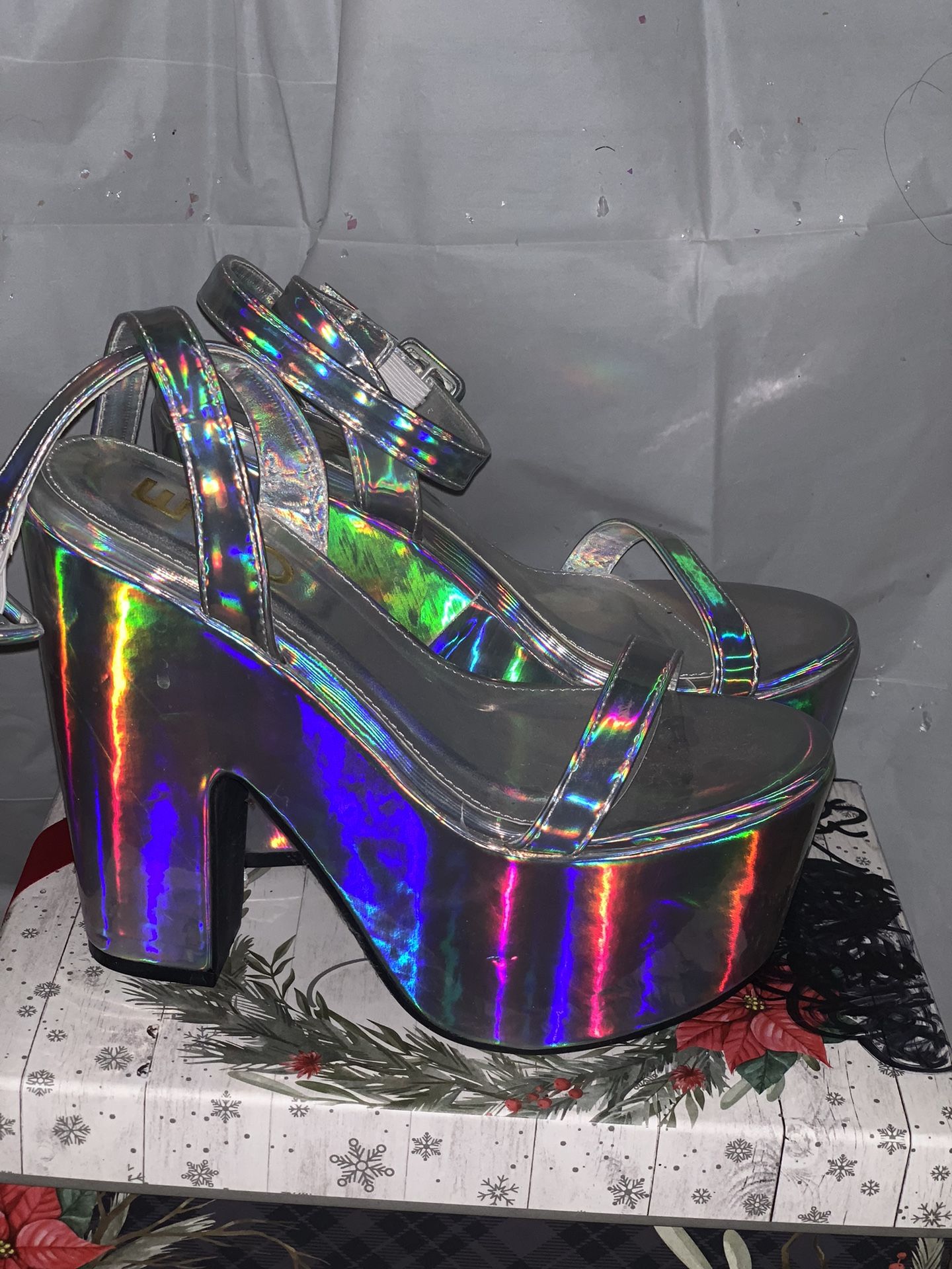 NEW NEVER WORN Holographic EGO Platforms for Sale in Fresno, CA - OfferUp