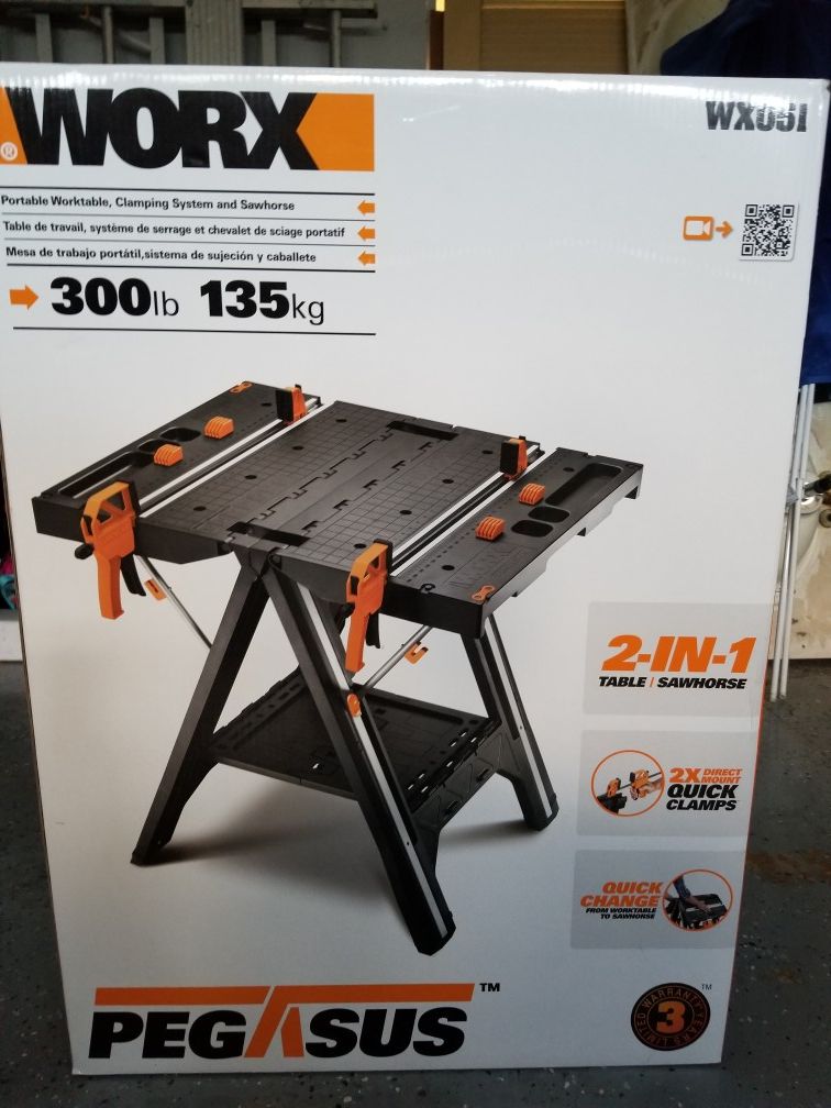 Worx Pegasus Folding Work Bench for Sale in Clermont, FL - OfferUp