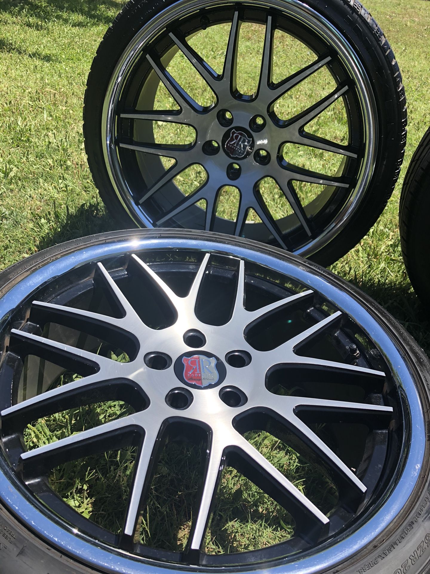 High class 20” Roderick wheels great condition, offset wheels with fair ...