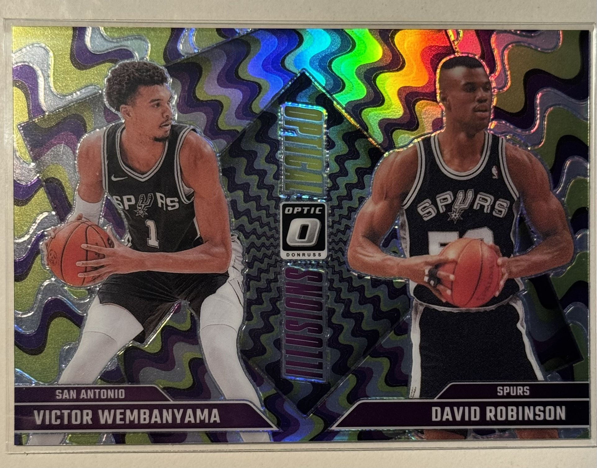 2024-25 Donruss Optic Silver Prizm Optical Illusions Victor Wembanyama ...