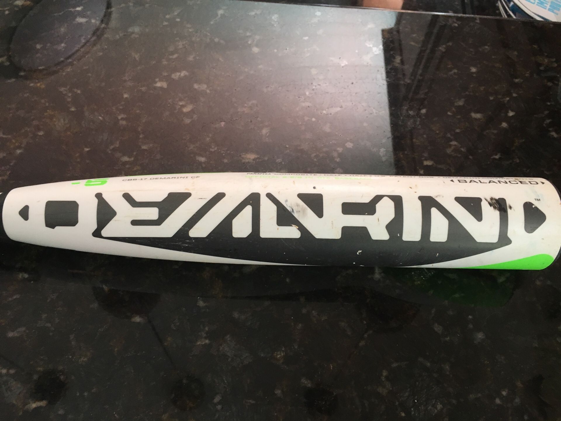 DeMarini CF Zen 2017 Green and White 31/26 -5 Costs $500 new for Sale ...