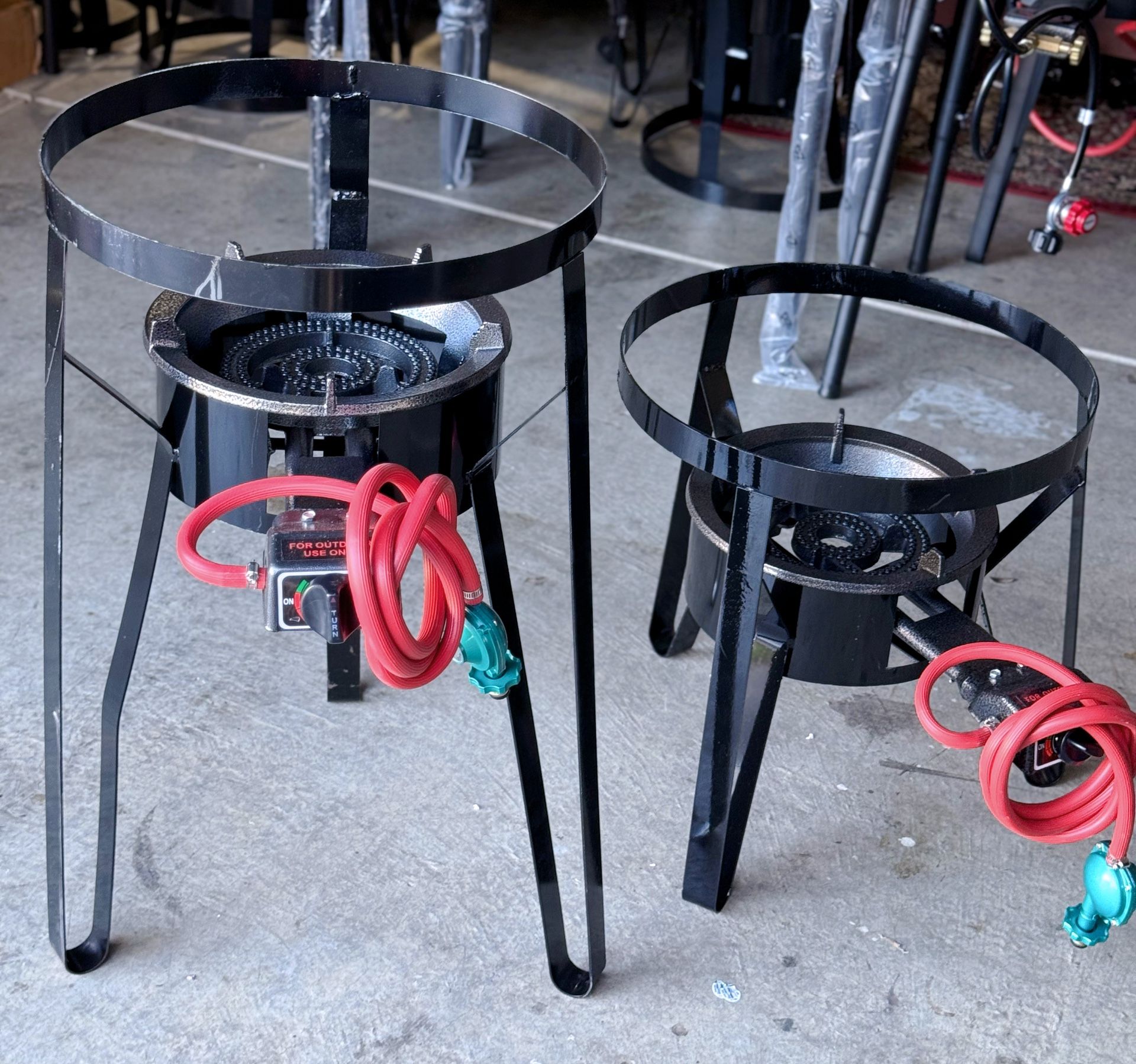 SUMMER SALE: Large 22 Inch Round Stainless-Steel Comal + Outdoor Burner ...