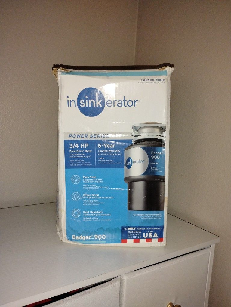 InSinkErator Badger 900 3/4HP Garbage Disposal for Sale in Tustin, CA - OfferUp
