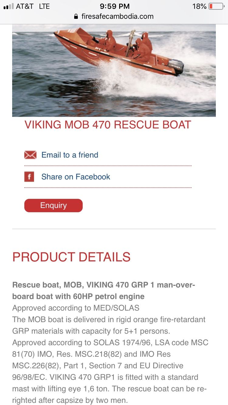 2002 Viking Mob 470 rescue craft for Sale in Norfolk, VA - OfferUp