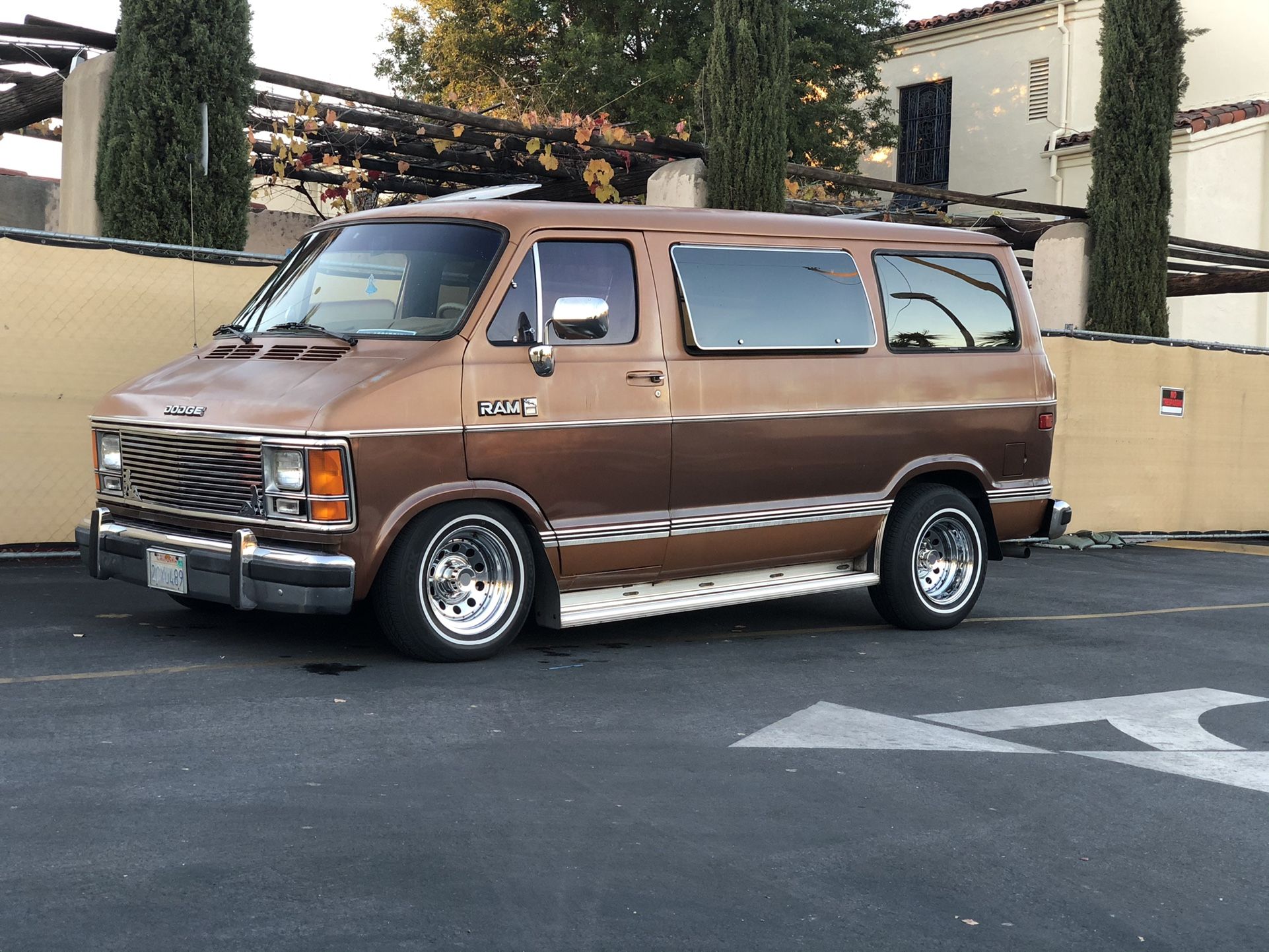 Lowered Dodge Van