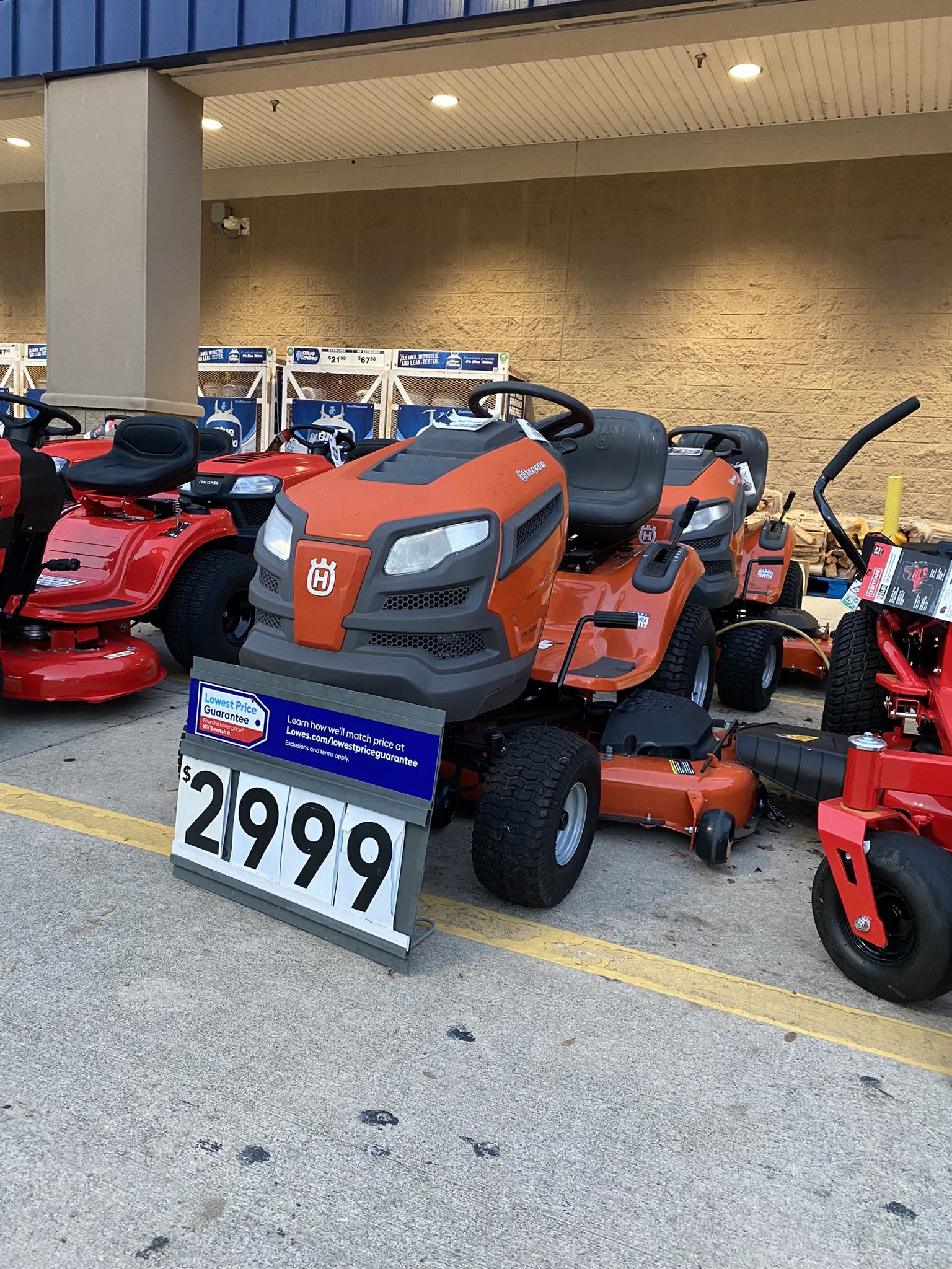 HUSQVARNA RIDING LAWN MOWER , 48 INCHES CUT WITH 24 HP POWERED BY ...