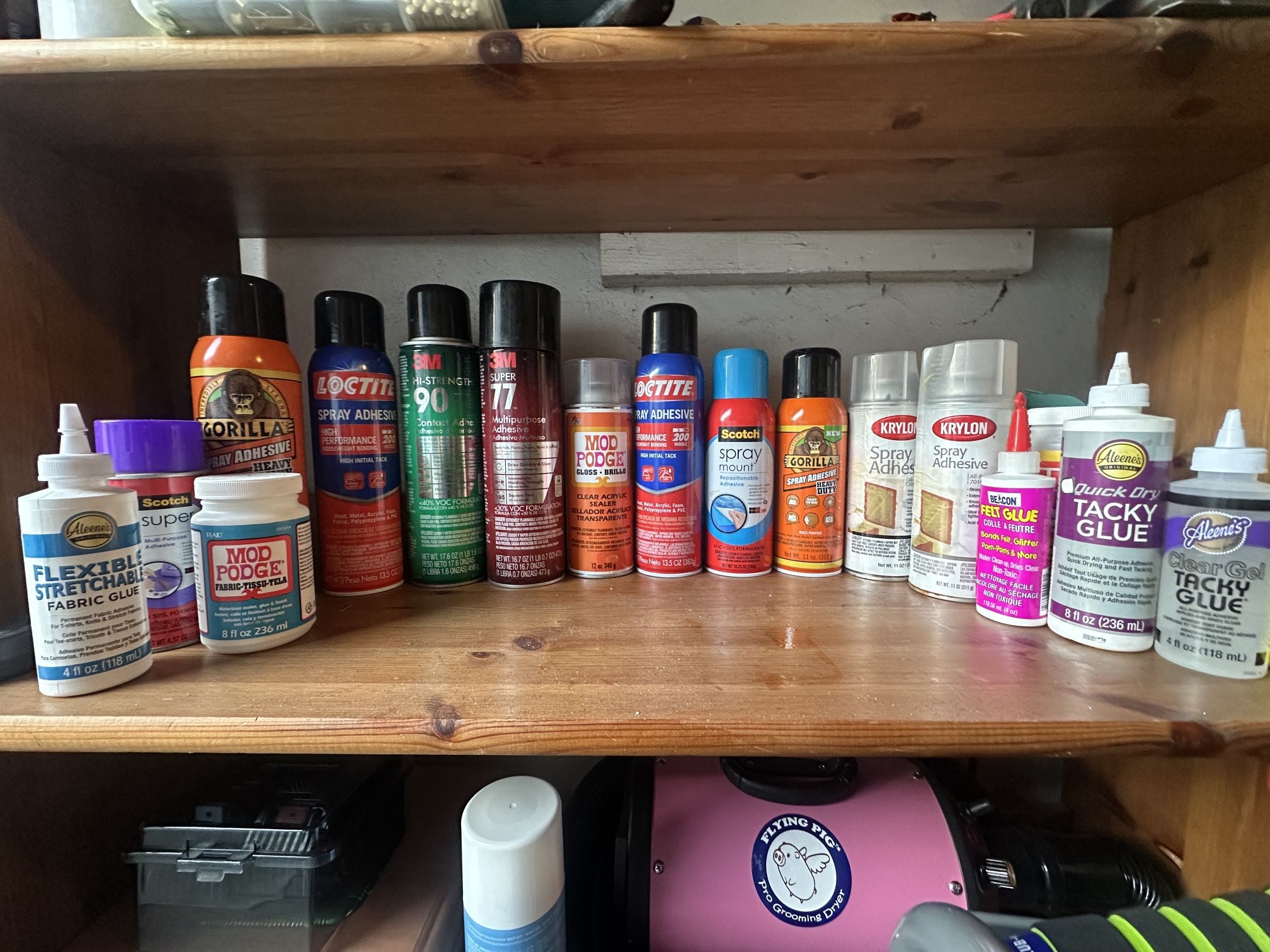 Craft Glue & Industrial Adhesives Lot – 20+ Bottles/Sprays – Gorilla ...