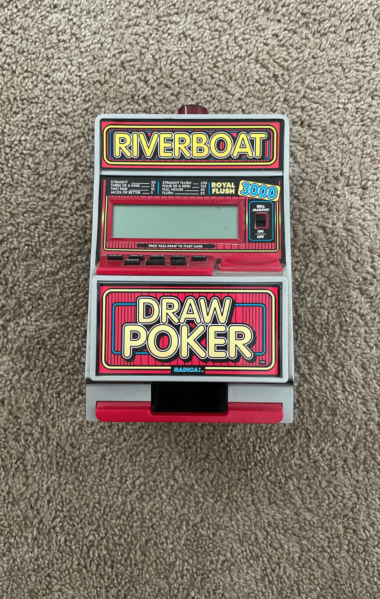vintage mini slot machine Draw Poker River Boat Royal Flush Toy for ...