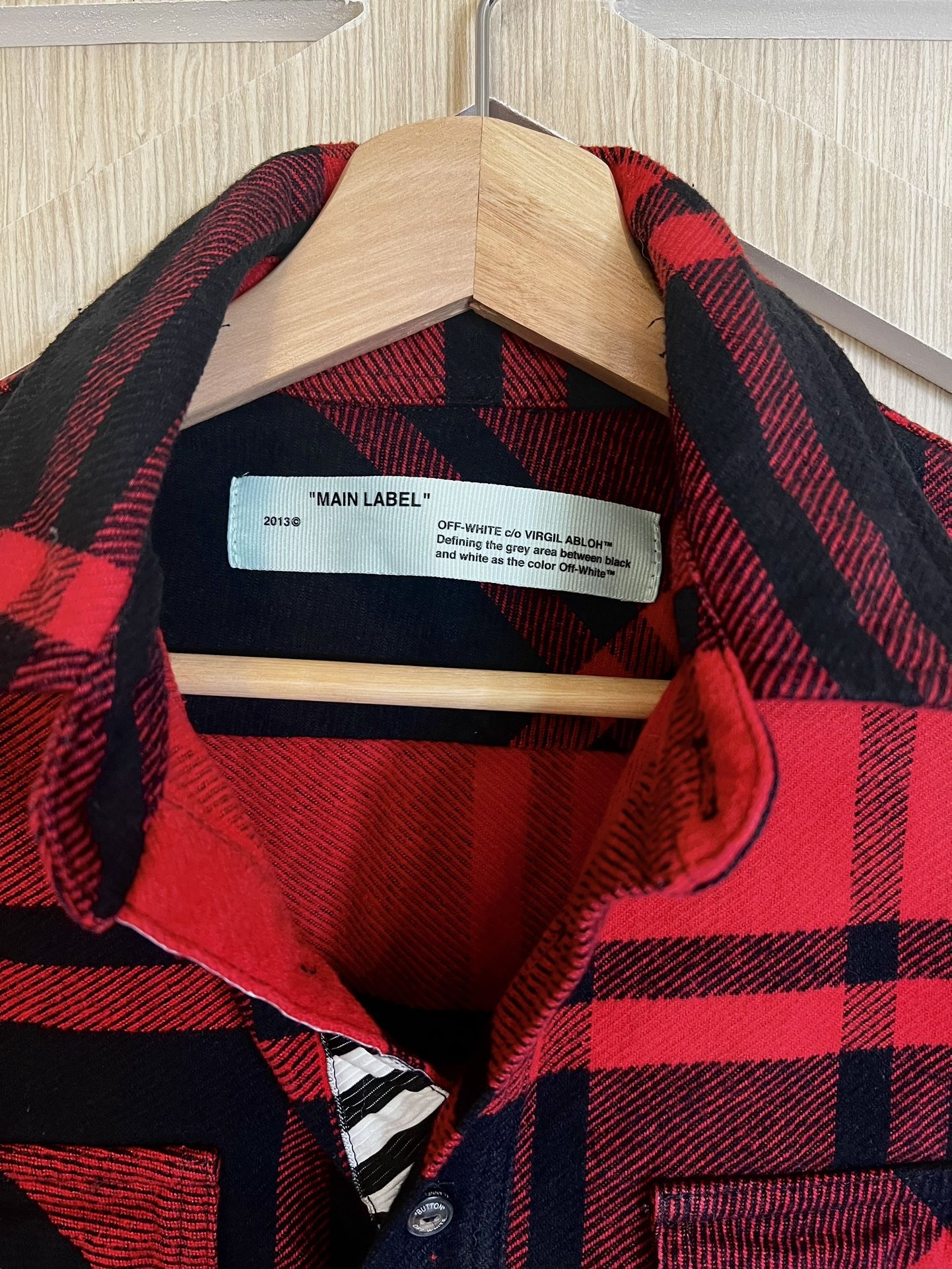 Off-White Flannel Shirt for Sale in Los Angeles, CA - OfferUp