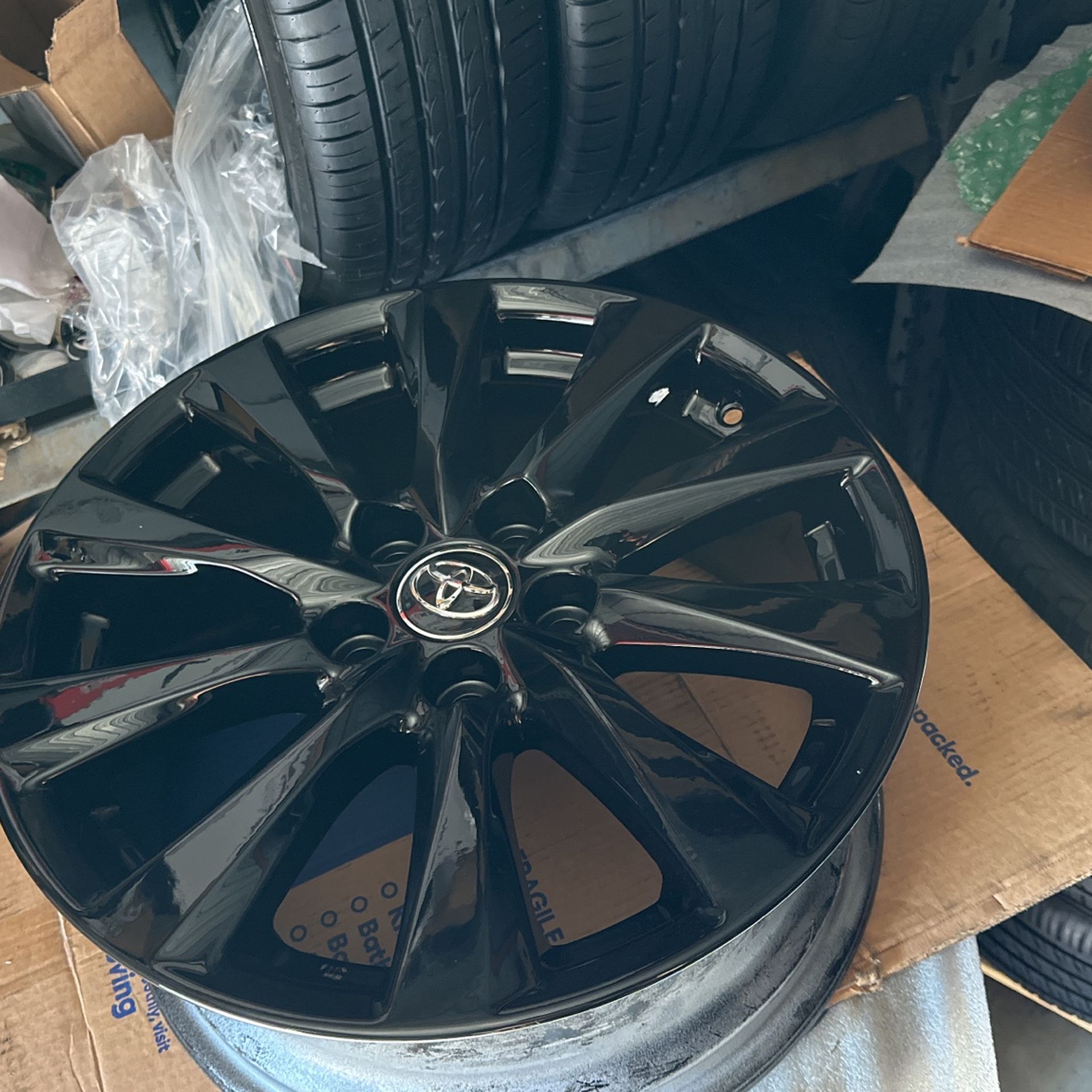 17” OEM Toyota Rims Gloss Black, Firm Price,,,, for Sale in Rialto, CA ...