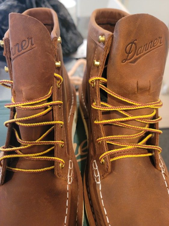 Danner Men's 15543 Bull Run Moc 6" Lace Up Soft Toe Work Boots Brown ...