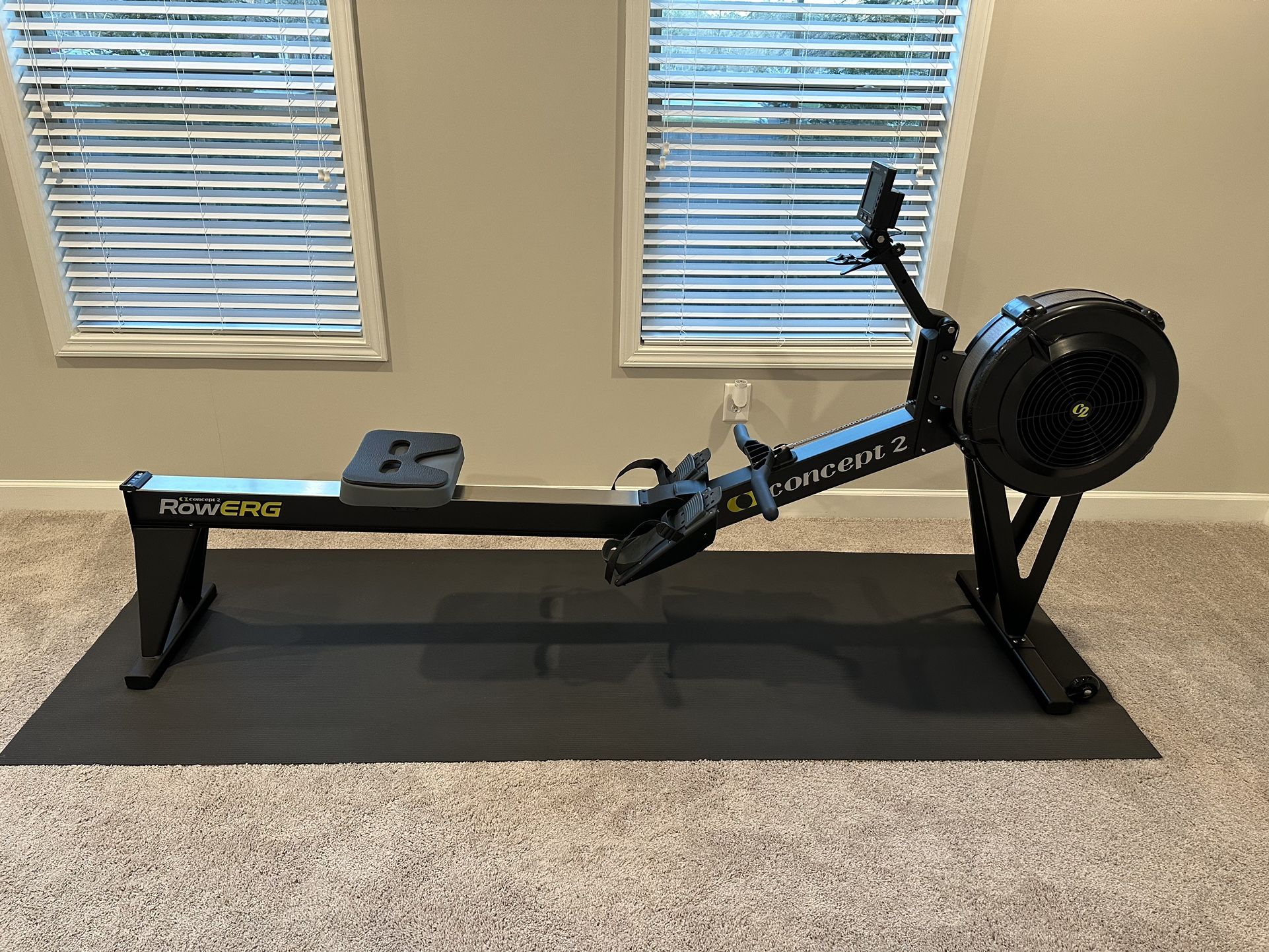 Black Concept2 RowErg Rower PM5 with Tall Legs for Sale in Marietta, GA ...