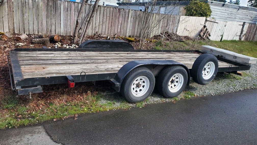 20ft Flatbed Trailer 7k for Sale in Tacoma, WA - OfferUp