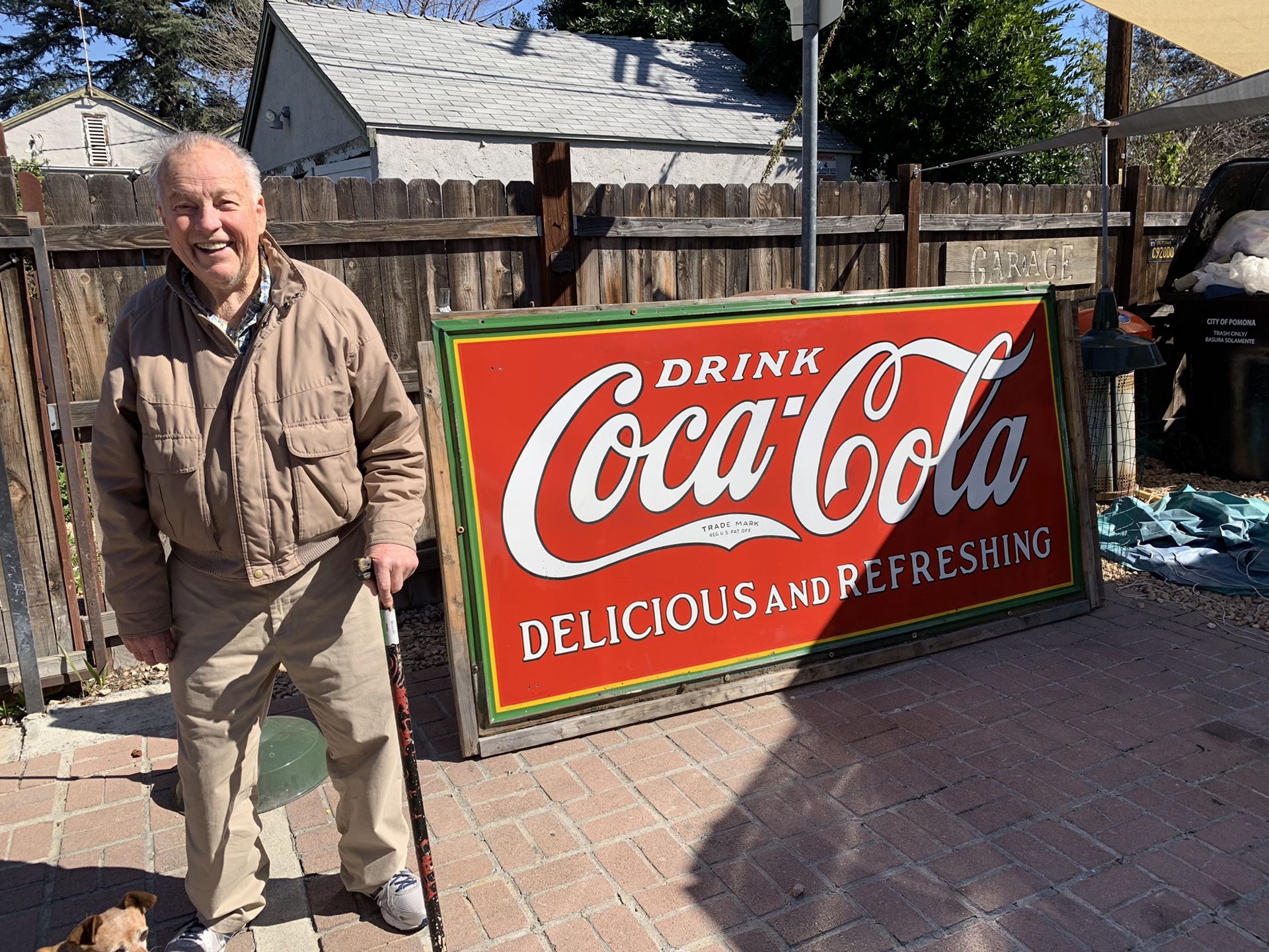 Vintage 1932 Coca Cola store sign Route 66 porcelain giant garage shop ...
