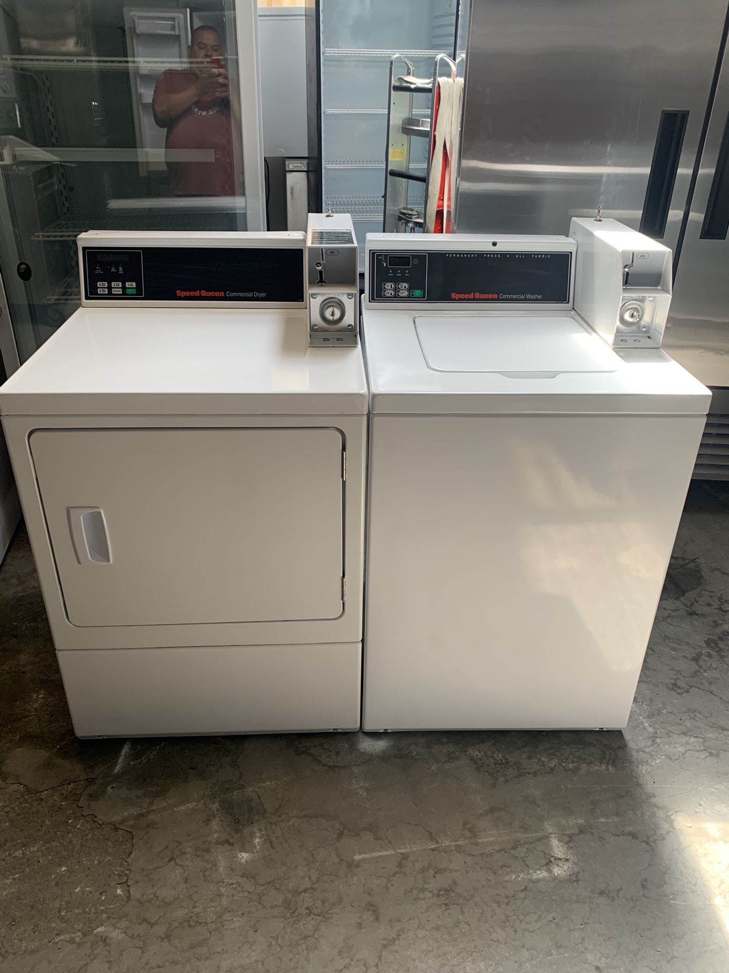 Washer And Dryer Electric Speed Queen Commercial Good Condition 90 Days ...