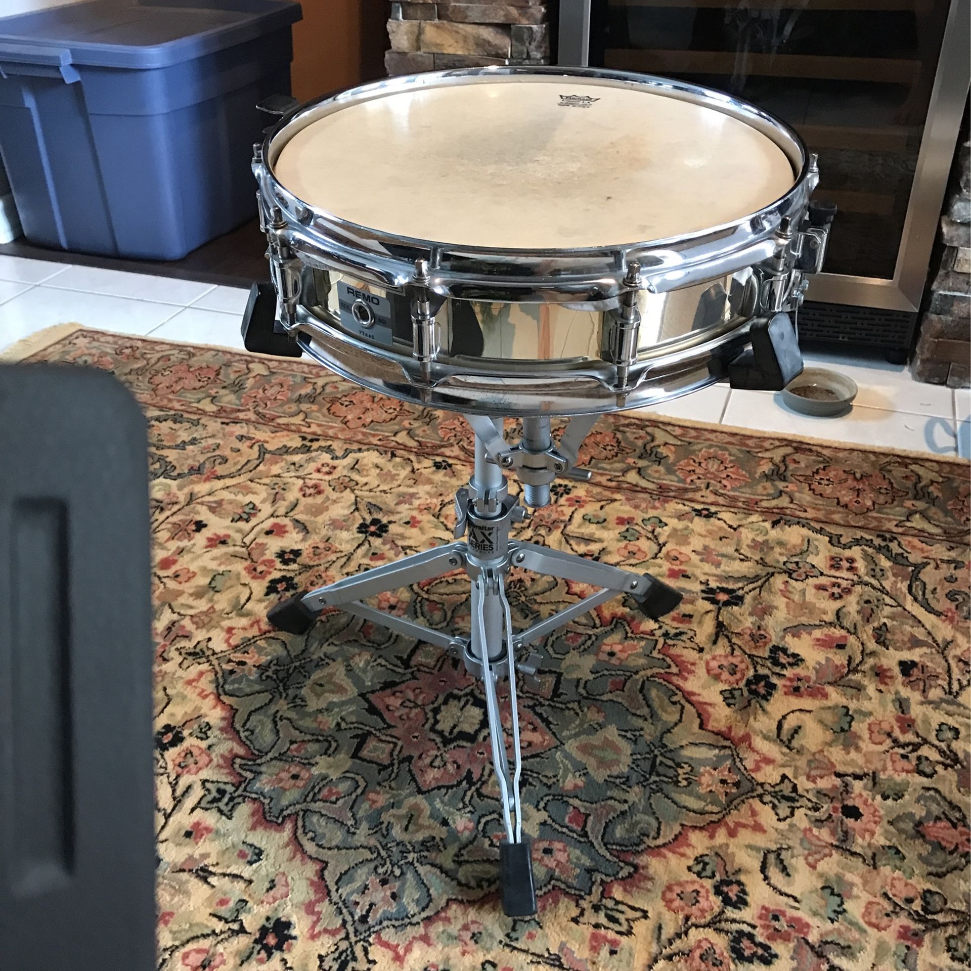 REMO USA Snare Drum With Gibraltar and Axis pro Series Stand for Sale ...