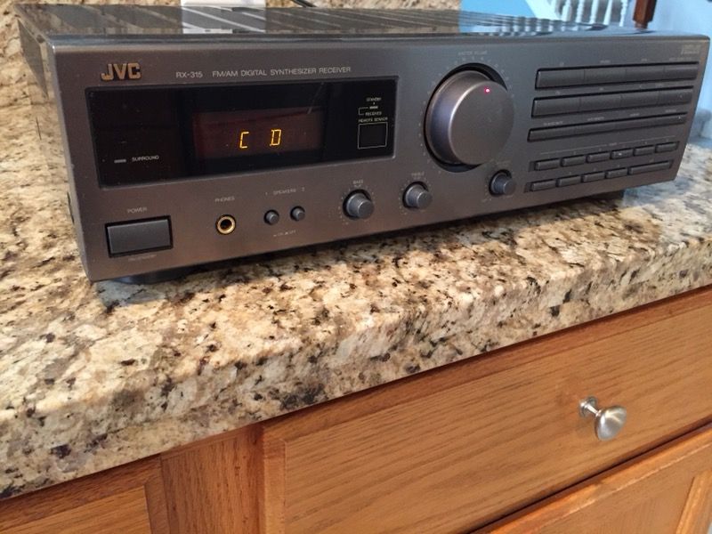 JVC RX-315 FM/AM Digital Synthesizer Stereo Receiver with 105-Watts-per ...