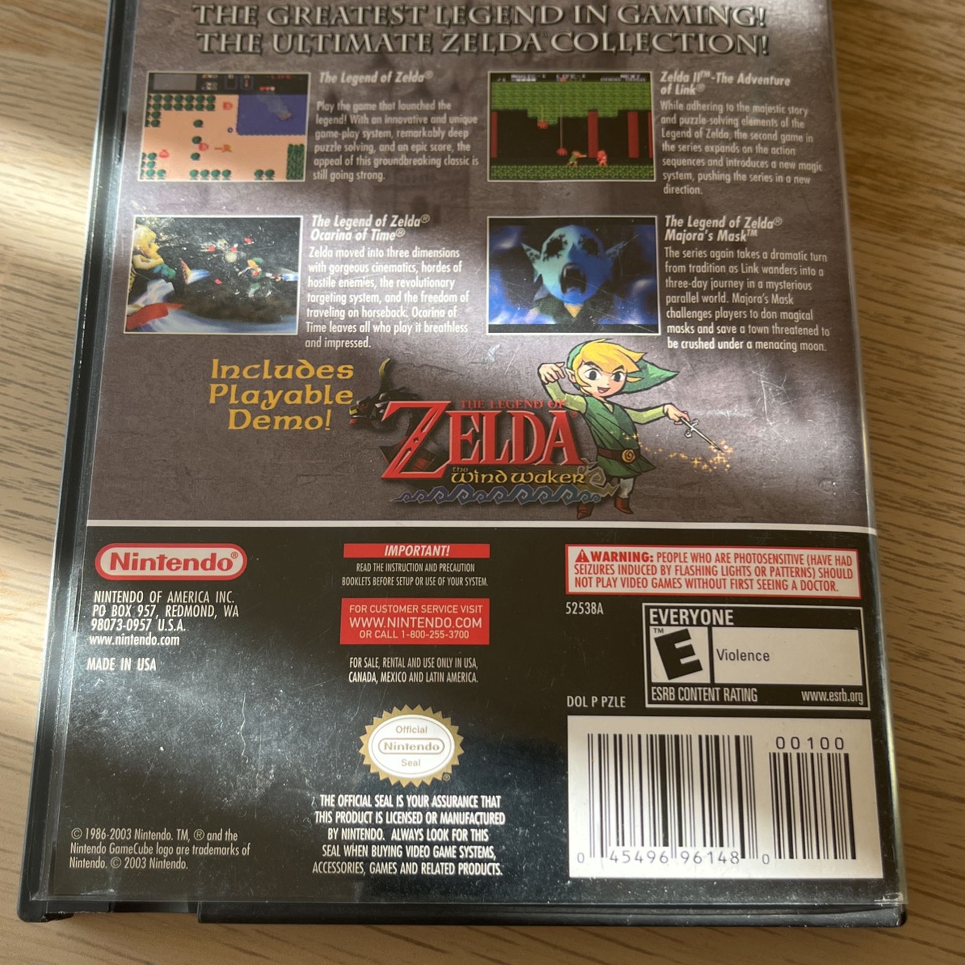 The Legend of Zelda Collectors Edition PROMO (Nintendo GameCube, 2003 ...