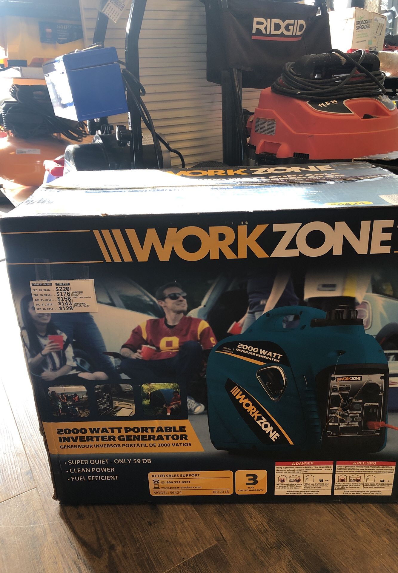 Workzone 56424. 2000 watt generator for Sale in Elk Grove Village IL OfferUp