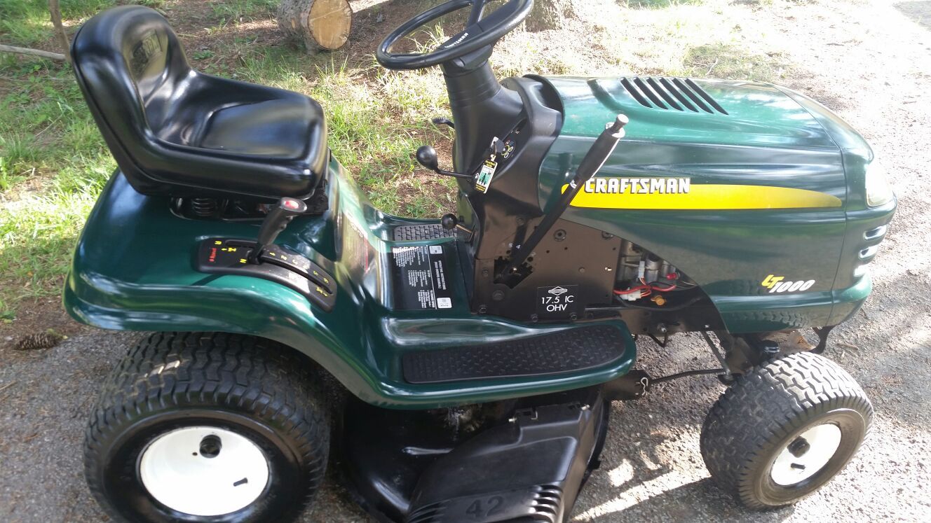 Very clean craftsman lt1000 LED display and lights ready to mow for ...