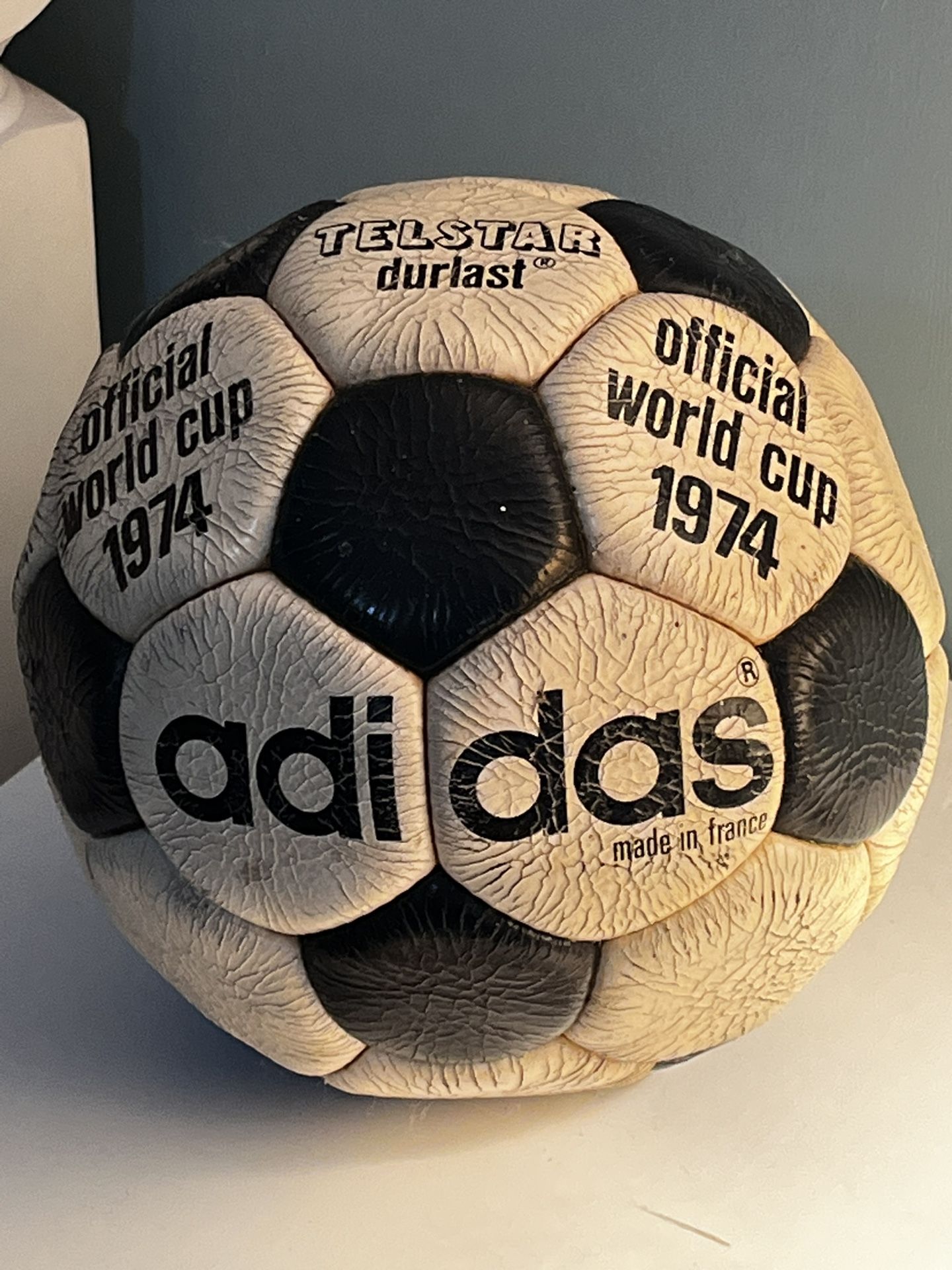 Original Adidas, 1974 World Cup, Soccer Ball, Germany, France Durlast ...