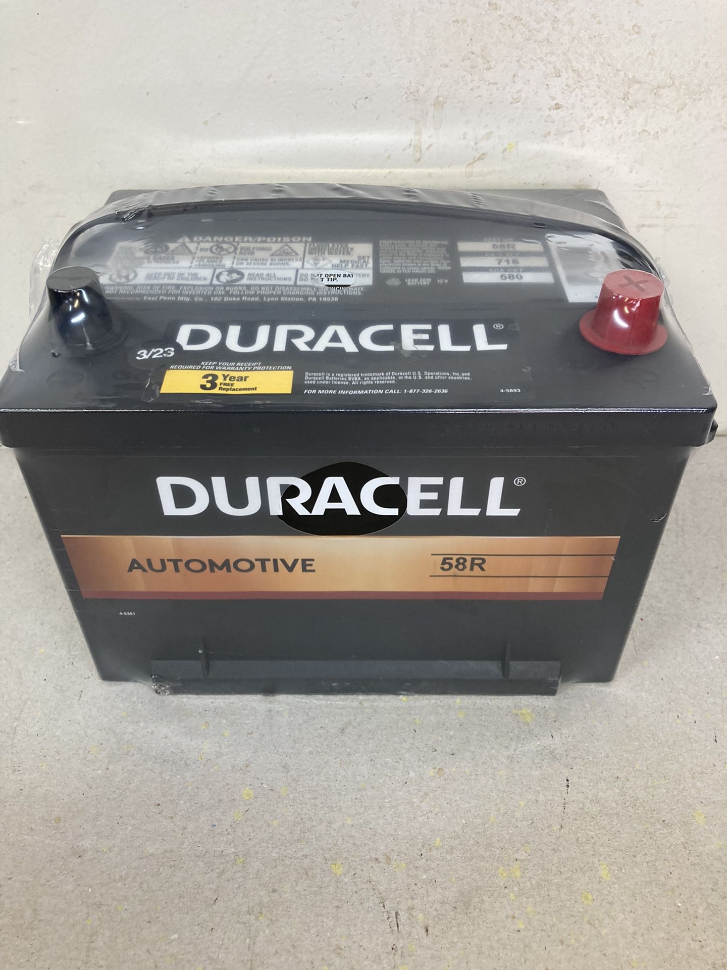 Everstart Plus Lead Acid Automotive Battery Group 58r
