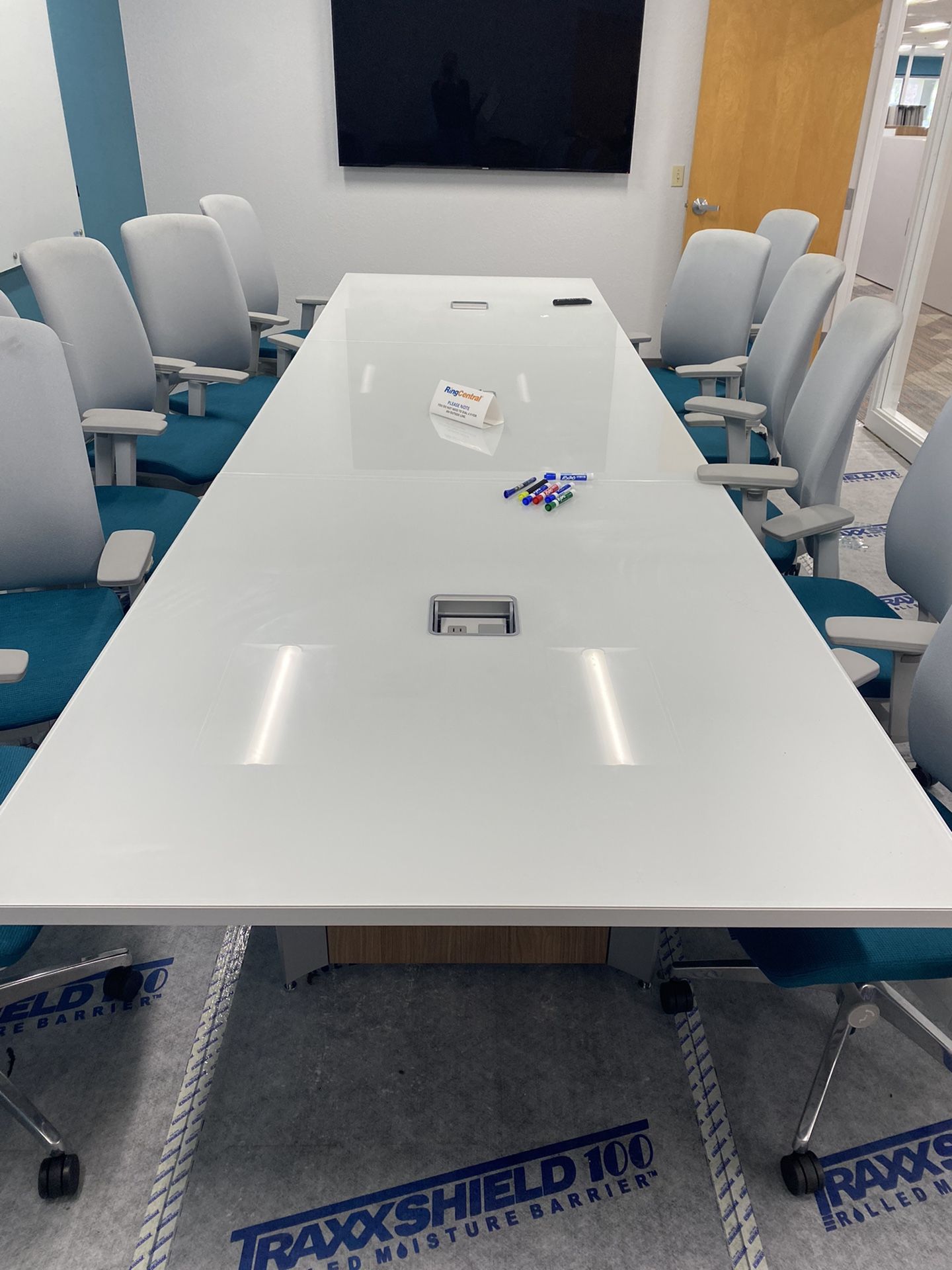 Teknion Glass Conference Table 14 Ft for Sale in Deerfield Beach, FL ...