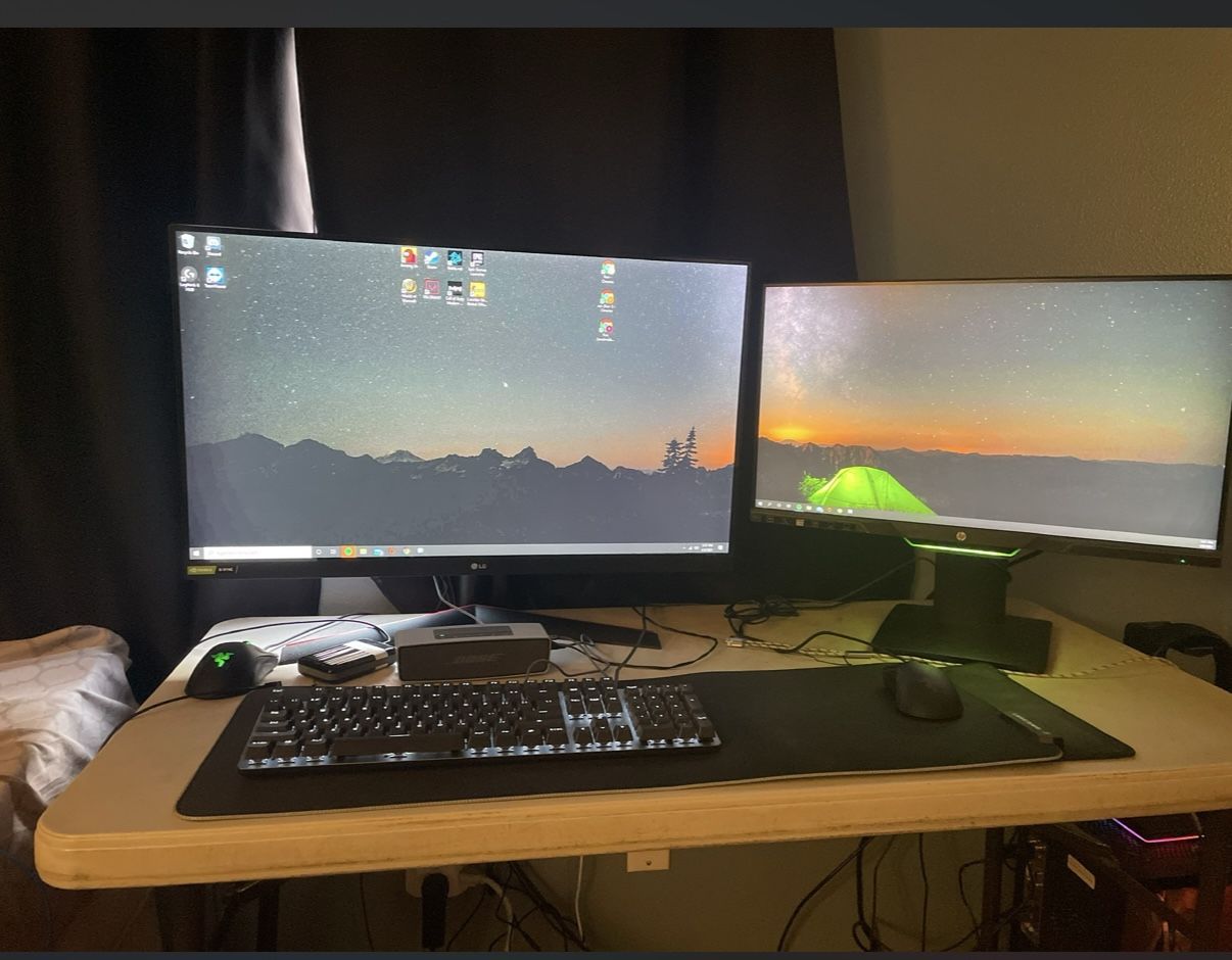 Full PC Gaming Computer Setup iBuyPower Intel i7 Nvidia 2080 - 2 ...