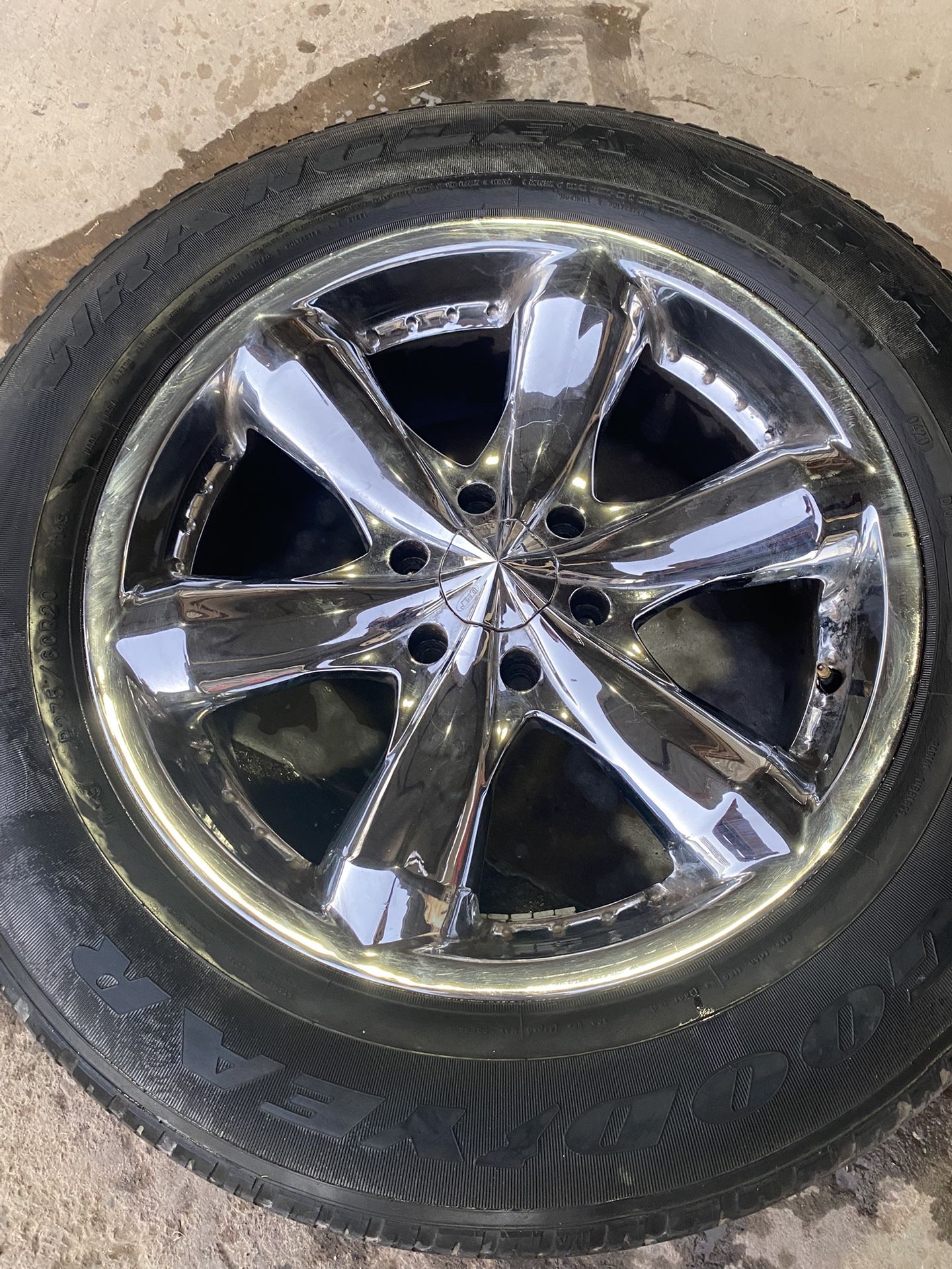 20” Rims On Goodyear Tires 6 Lug All Four Matching for Sale in Phoenix ...