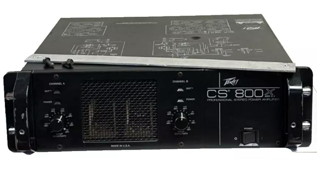 Peavey CS 800X 1200 watt Professional Stereo Power Amplifier for Sale ...