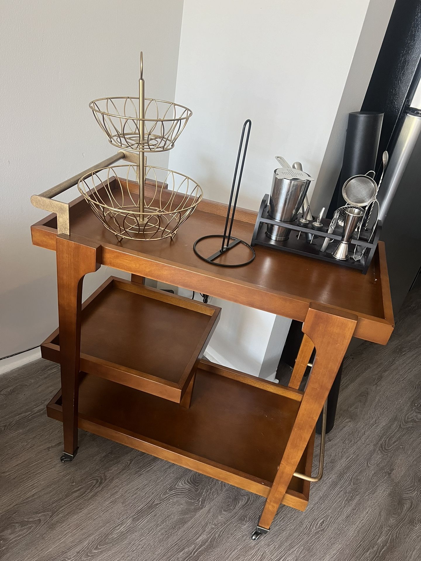 MCM BAR CART WITH WHEELS for Sale in Chicago, IL - OfferUp
