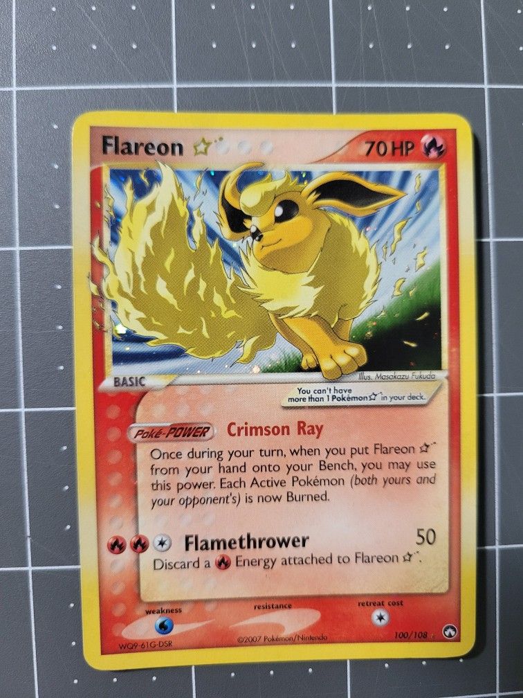 Flareon Gold Star 100/108 EX Power Keepers Pokémon TCG MP for Sale in ...