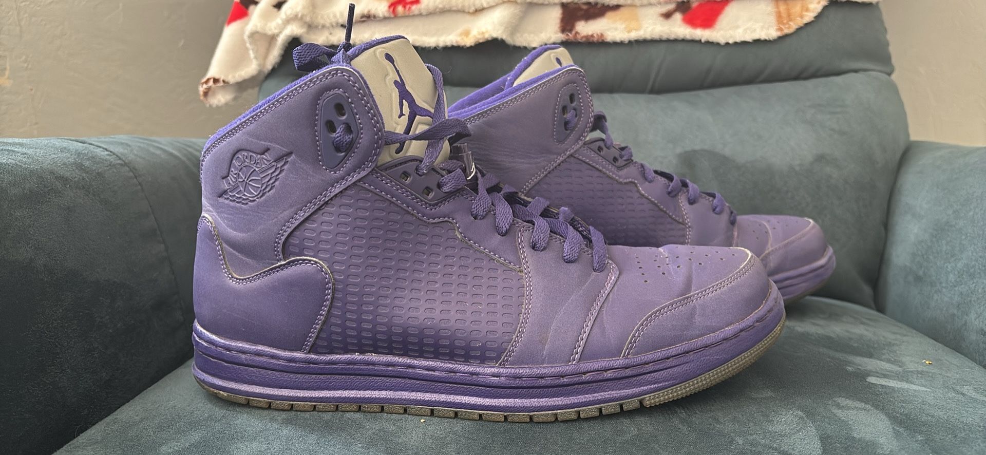 Nike Air Jordan Prime 5 Grape Purple Hi Tops 429489-501 Mens Size 12 ...