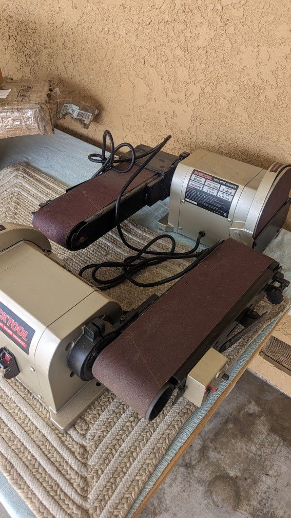 Two Bucktool 4 Inch Belt 8 Inch Disc Sander for Sale in Upland, CA ...