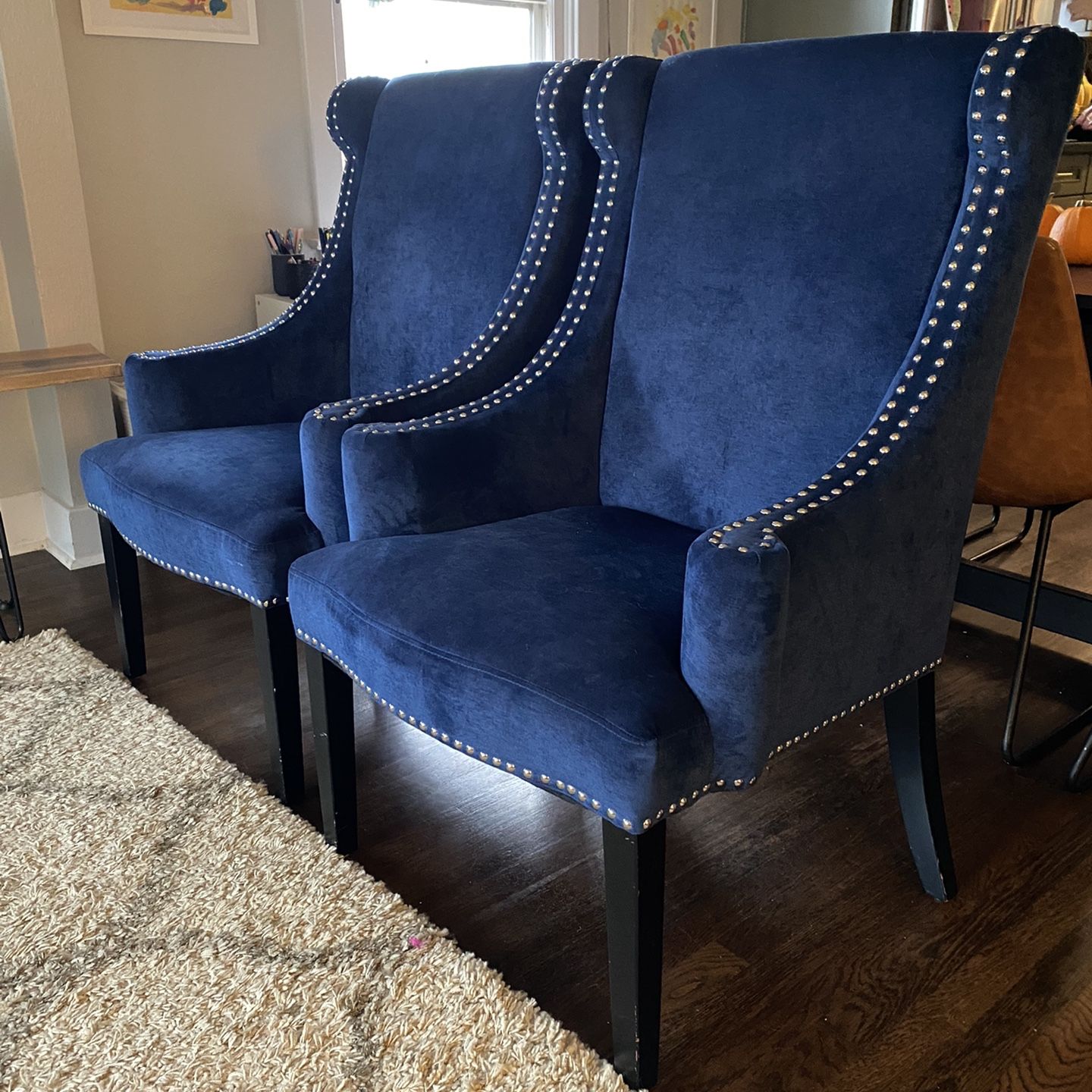 Royal blue Wing Back Chairs for Sale in Vancouver, WA - OfferUp