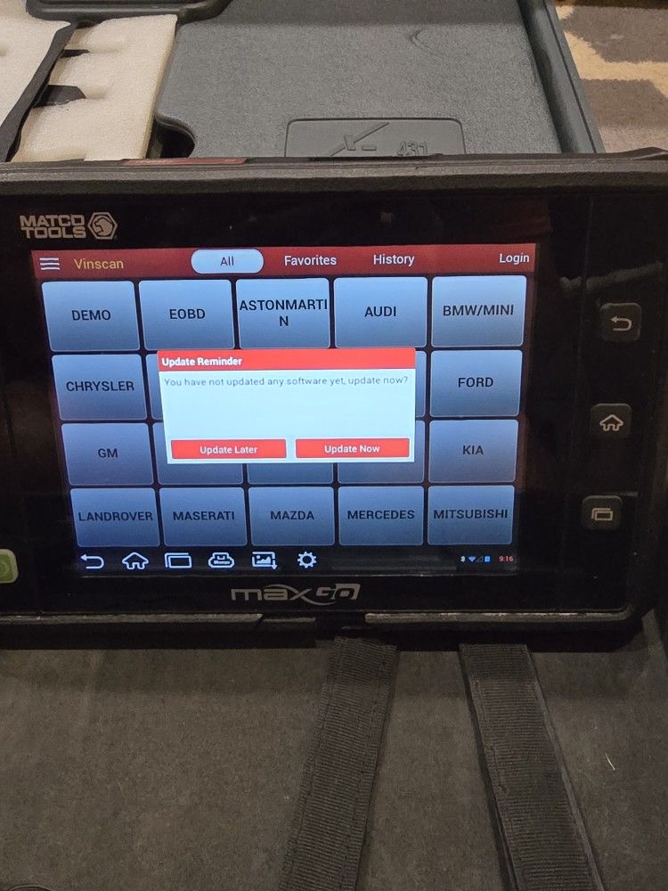 Matco Tools MaxGo Scanner / Diagnostics for Sale in Bellingham, WA ...