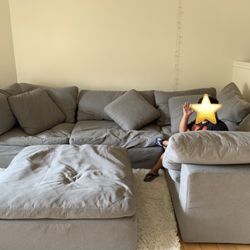 Jerome's grey couch store