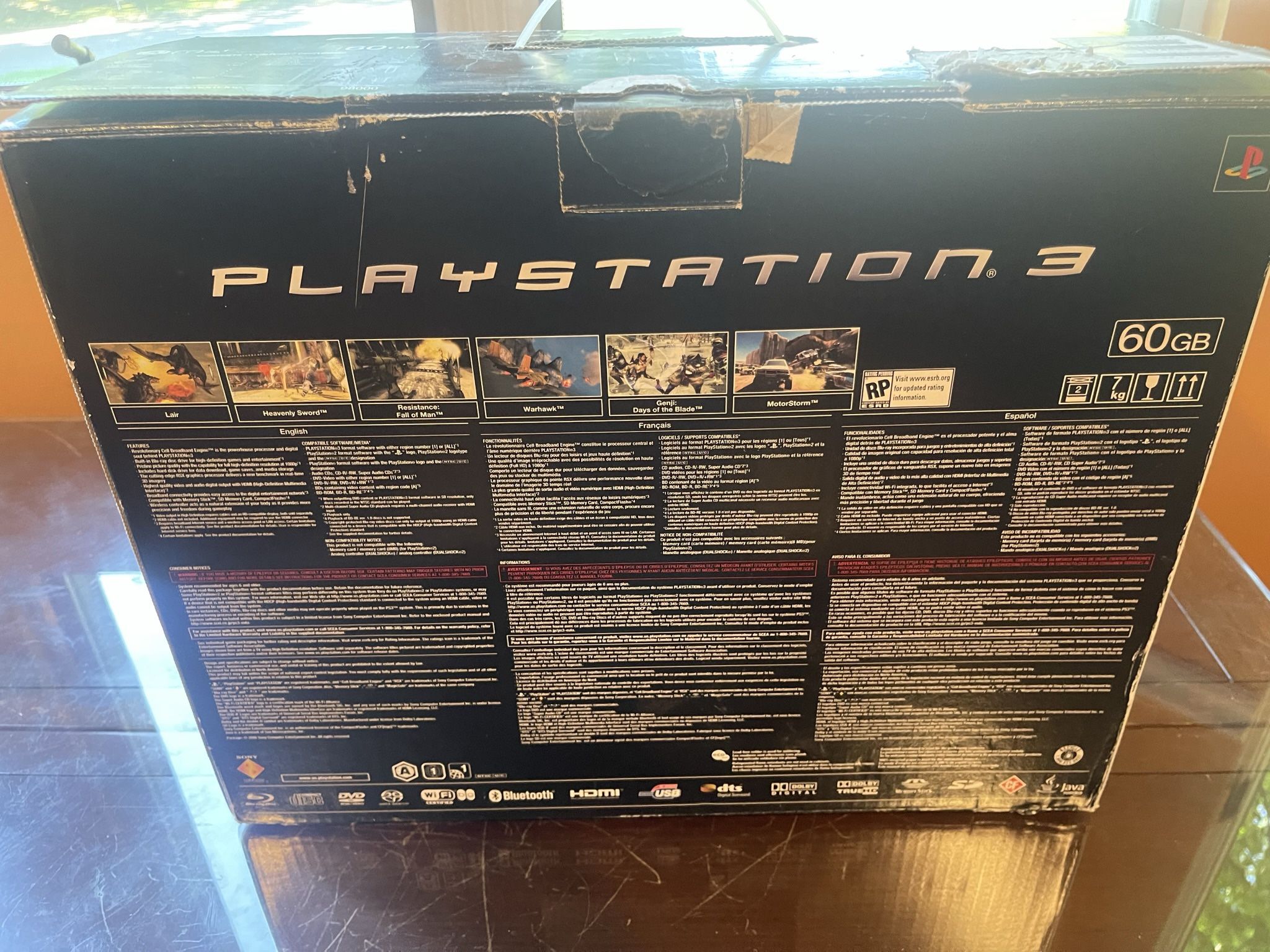 Sony PlayStation 3 60GB Piano Console - Black -model CECHA01 for Sale ...