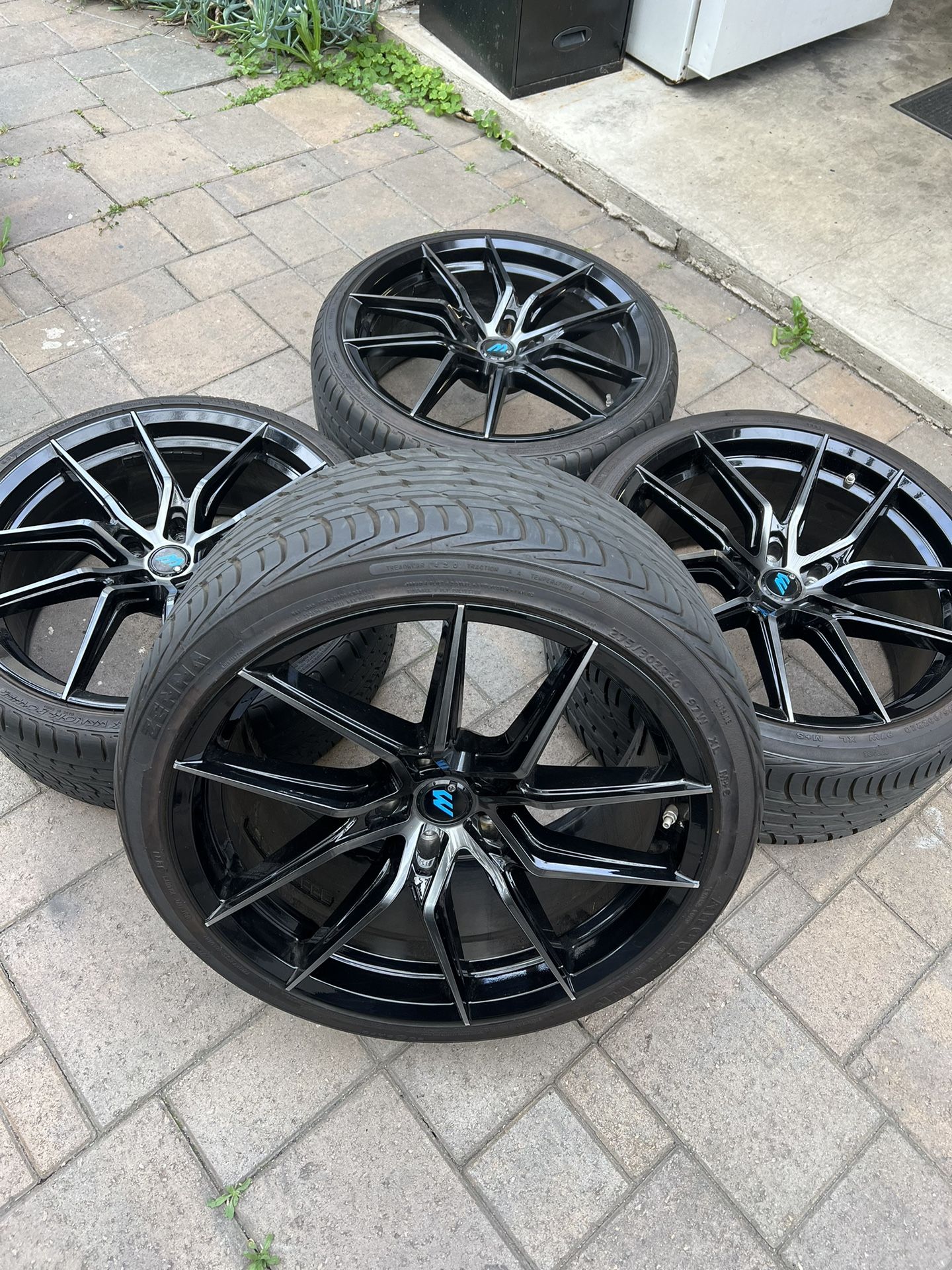 20in Gloss Black Rims And Good Tires 5x120 for Sale in Los Angeles, CA ...