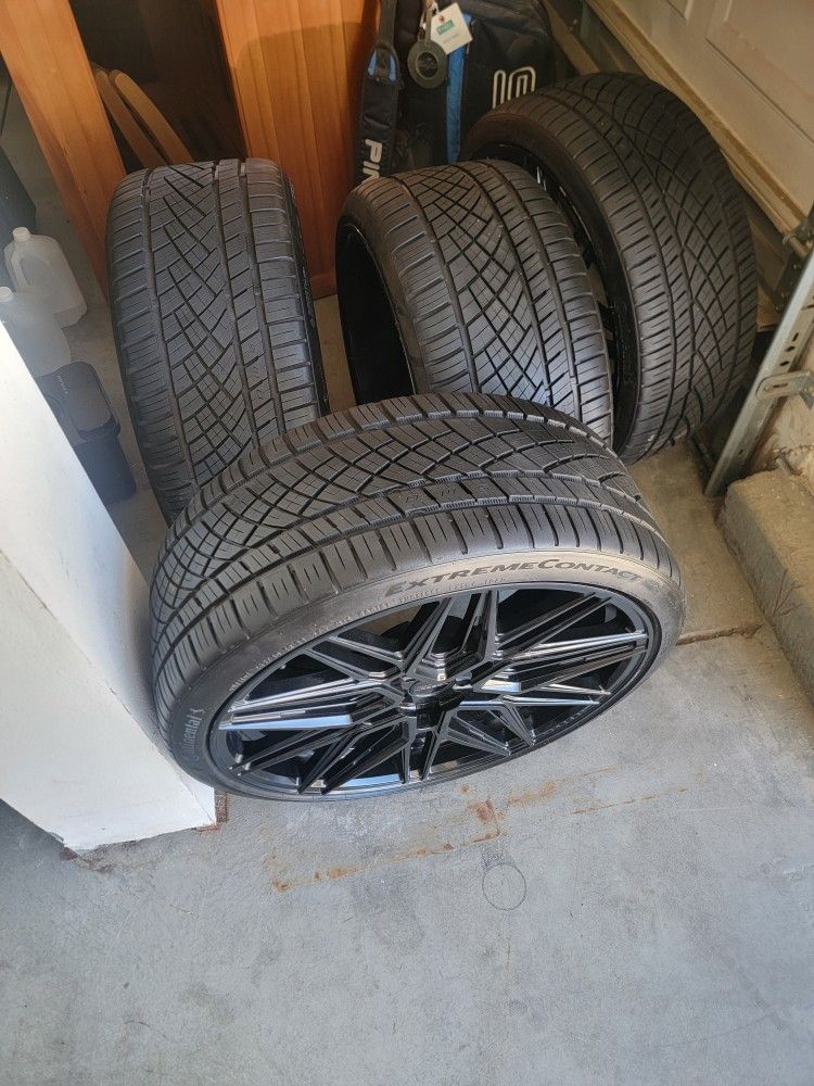 Vossen H7 22 Inch Wheels With Continental Extreme Contact Tires for ...