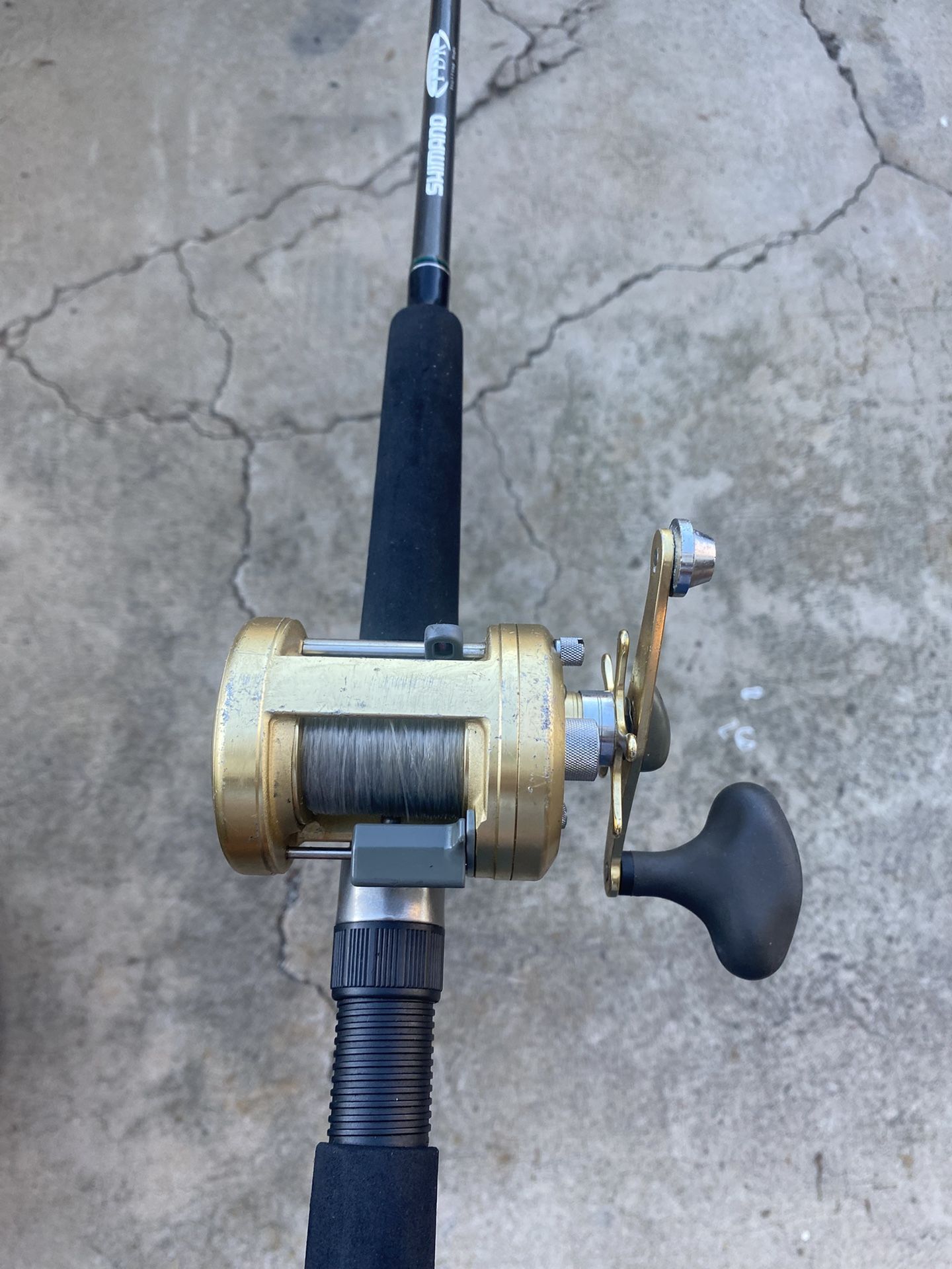 Calcutta Conventional Reel With Shimano Fishing Rod for Sale in San ...