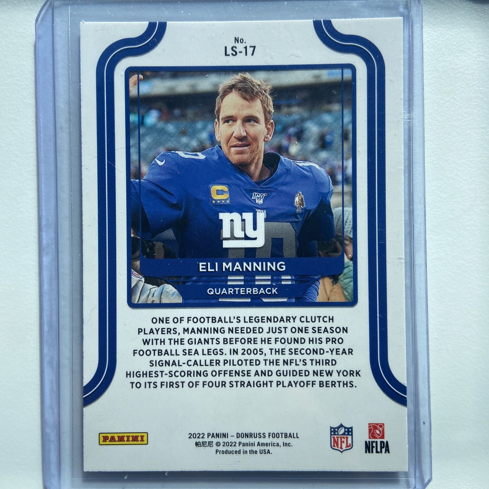 2022 Panini Donruss Legend Series Eli Manning for Sale in Kyle, TX ...