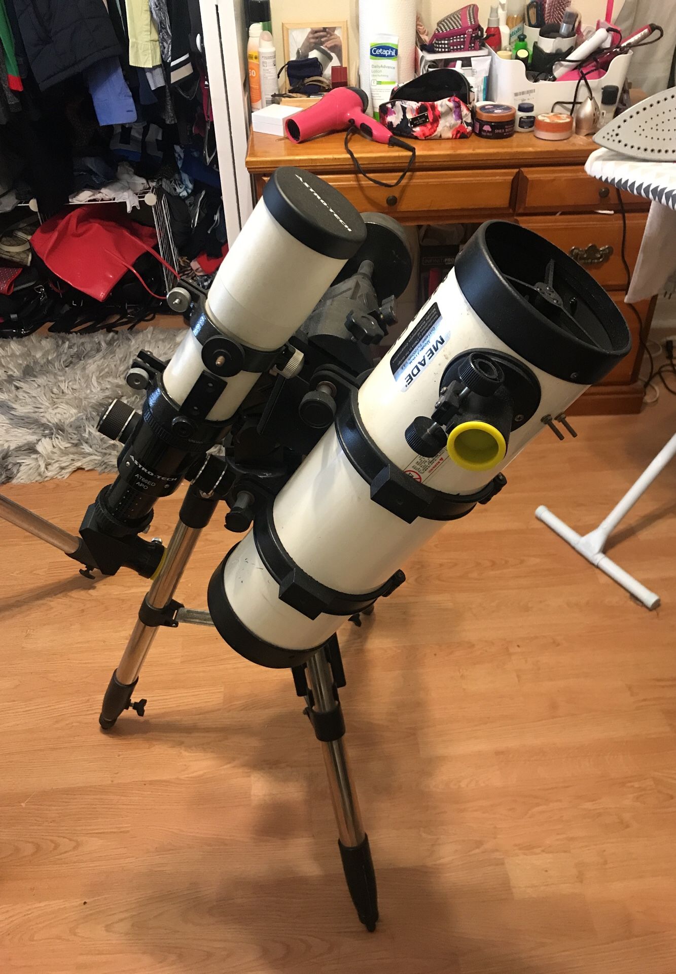 Meade 114EQ Telescope and Astro-Tech AT66ED refractor with tripod for Sale in Belle Isle, FL ...